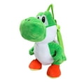 Super Mario Bros Yoshi Plush Backpack, Youth Size, Adjustable Strap ...