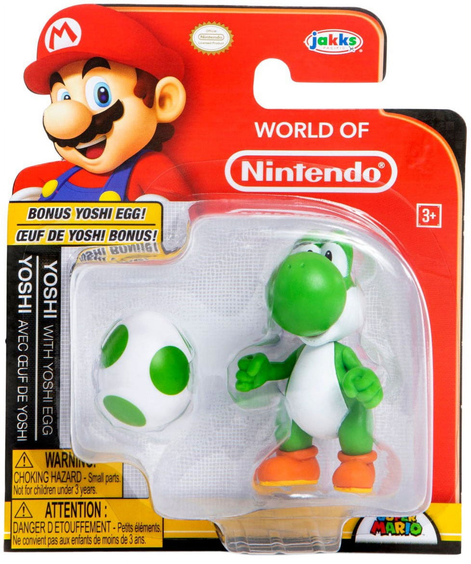 Super Mario Bros. Yoshi Action Figure with Egg, Red Card, Collectible ...