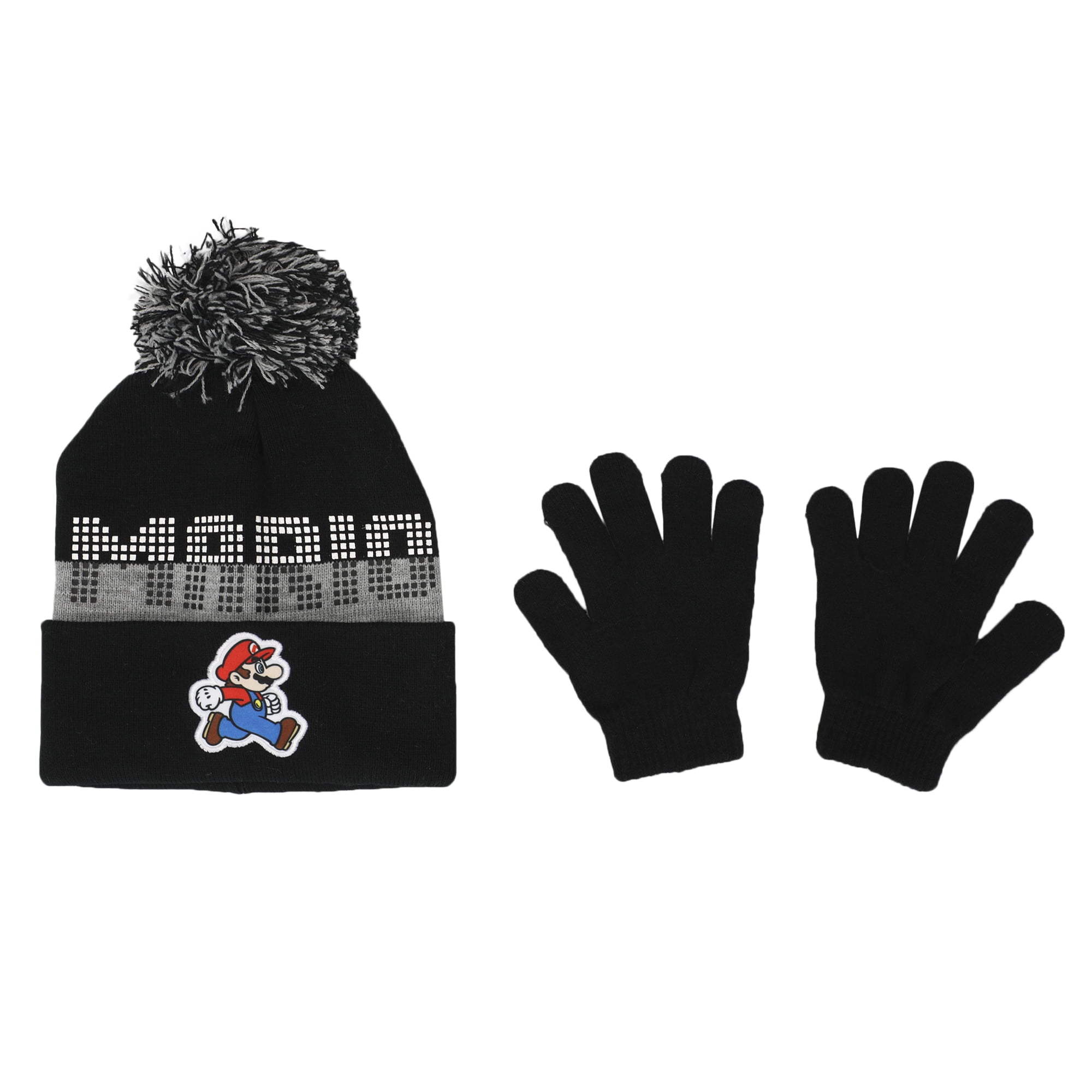 Bioworld, Super Mario Bros Youth Beanie & Glove Set, for Kids - Walmart.com