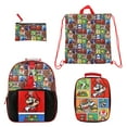 Super Mario Brothers 5-Piece Backpack & Lunchbox Set - Walmart.com