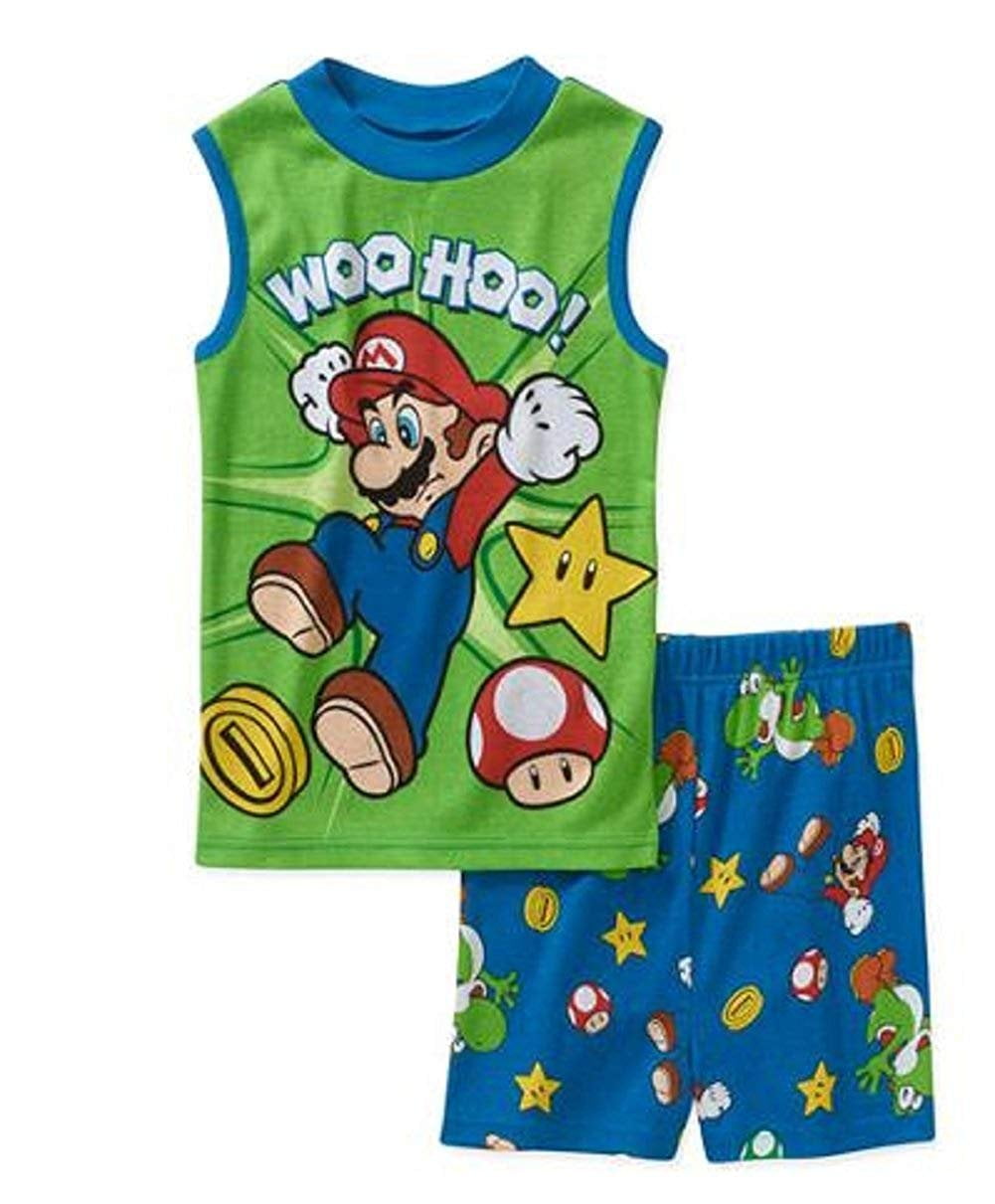 Super Mario Brothers Big Boys' 4-10 "Whoo Hoo" 2 Piece Cotton Sleep ...