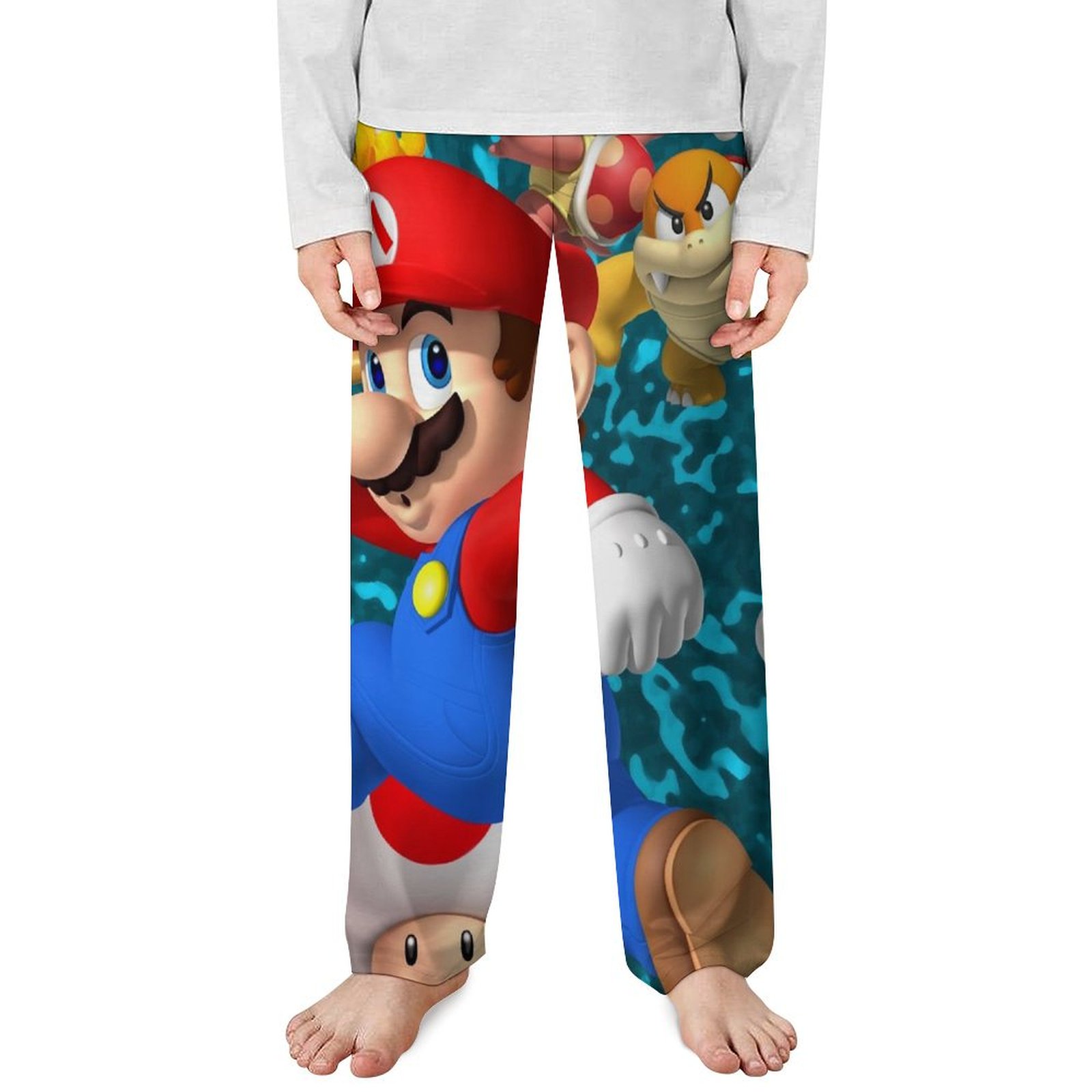 Super Mario Brothers Comfy Pajamas For Kids Cozy Lounge Straight Leg ...
