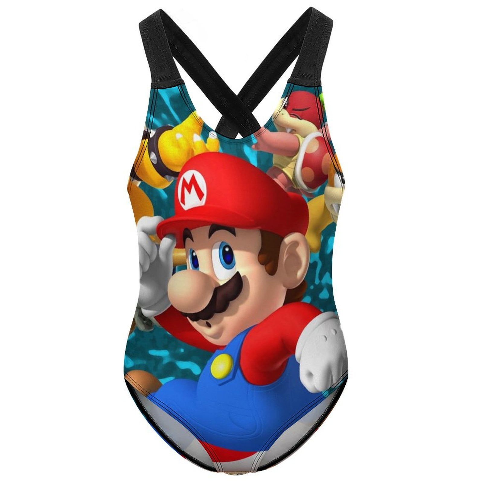 Super Mario Brothers Girl's One-piece Swimsuit Summer Children's Beach ...