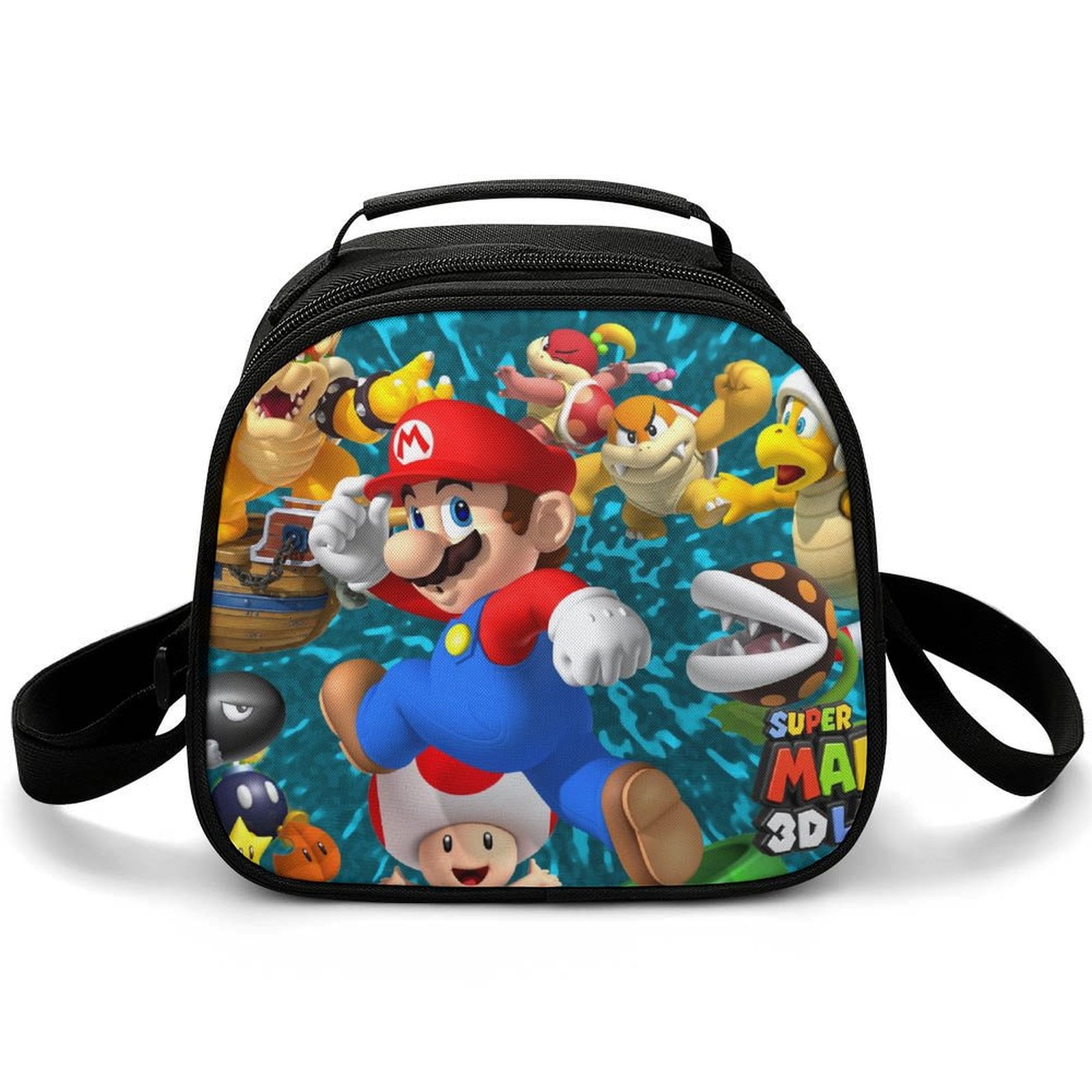 Super Mario Brothers Insulated Lunch Bag Portable Lunch Box Reusable ...