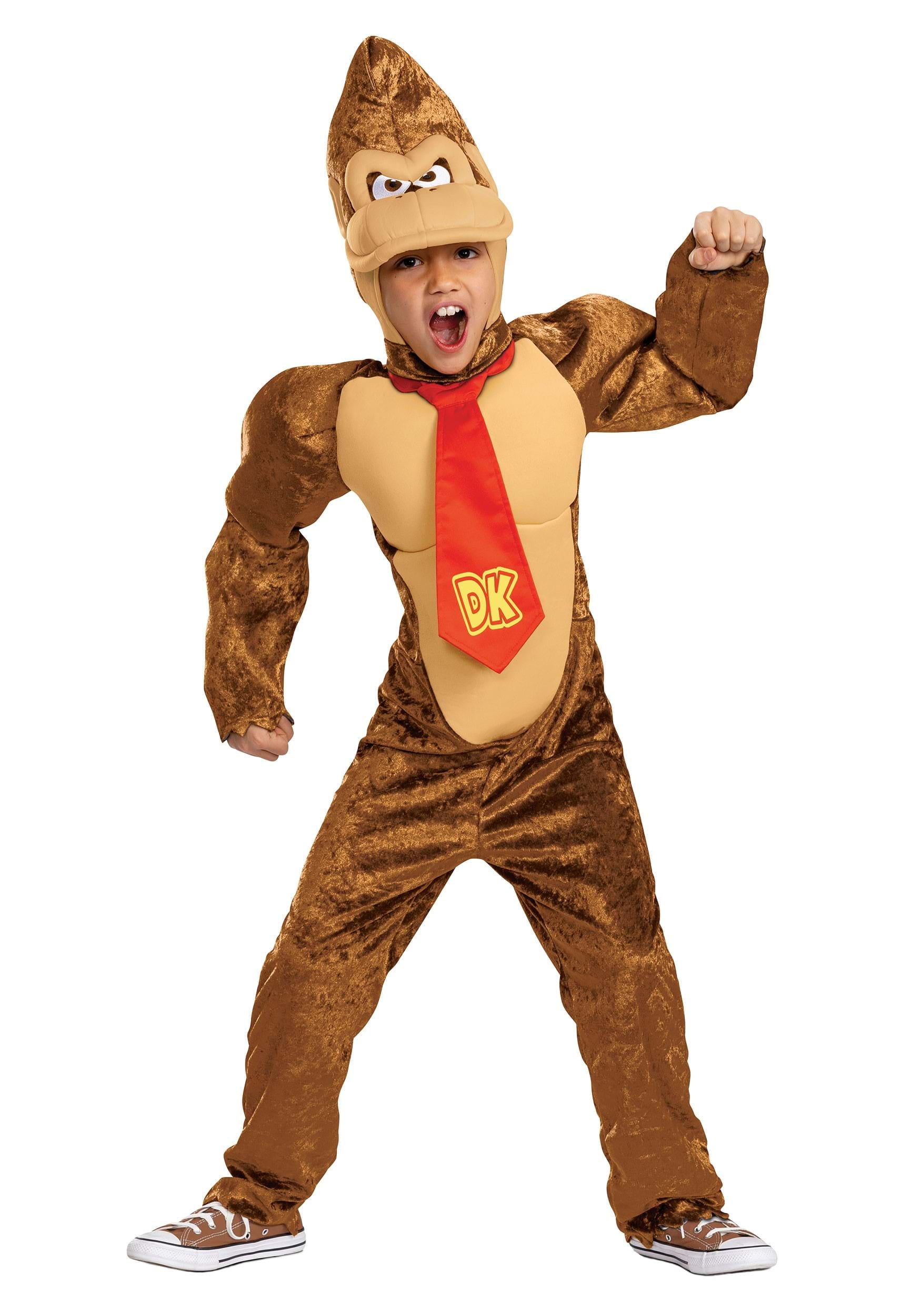 Super Mario Brothers Kid's Donkey Kong Deluxe Costume - Walmart.com