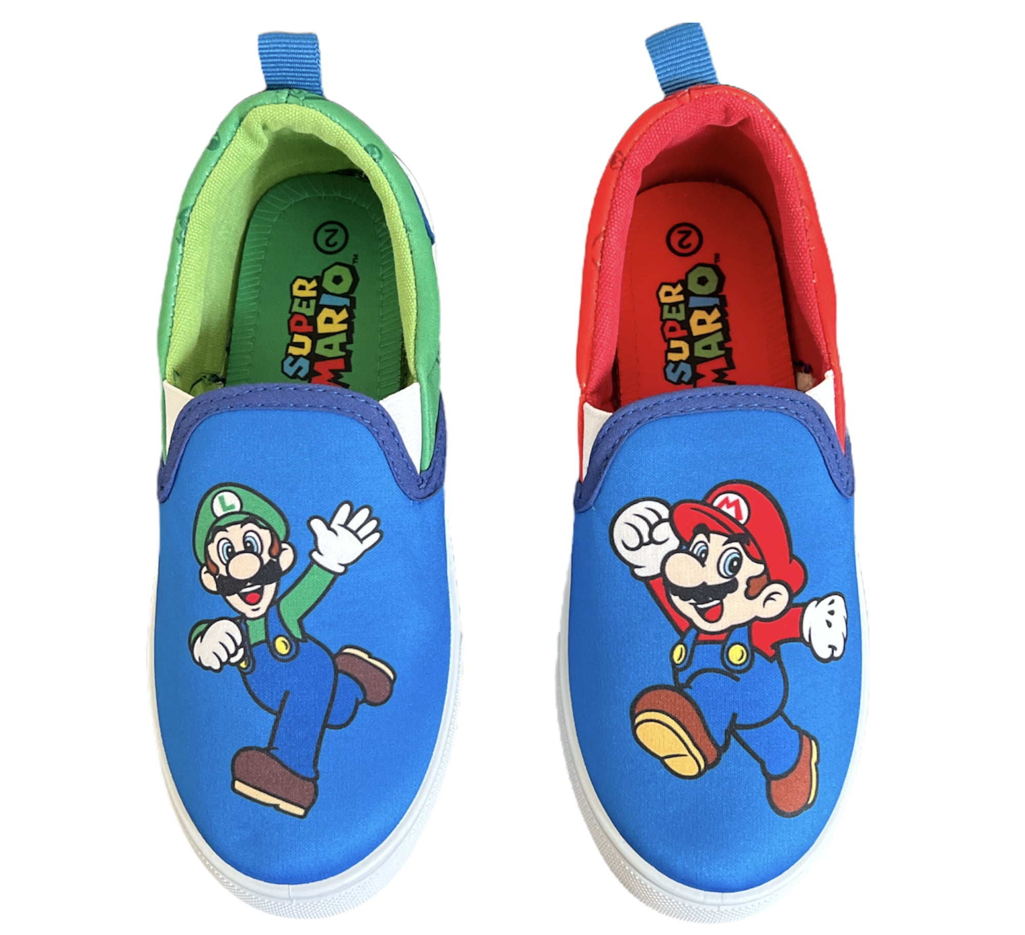 Super Mario Brothers Mario & Luigi Nintendo Boys Shoes - Slip On Child ...