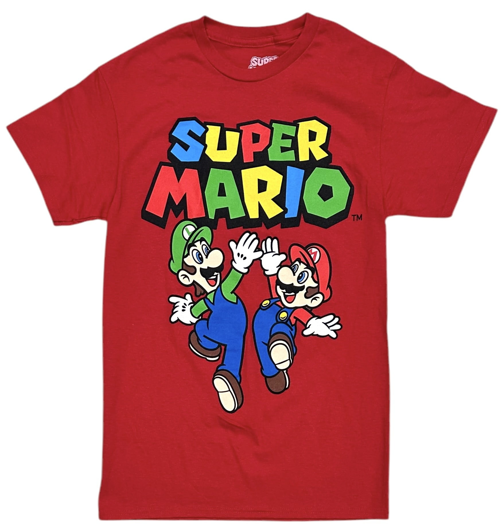 Super Mario Brothers Men's Officially Licensed Graphic Print Tee T ...