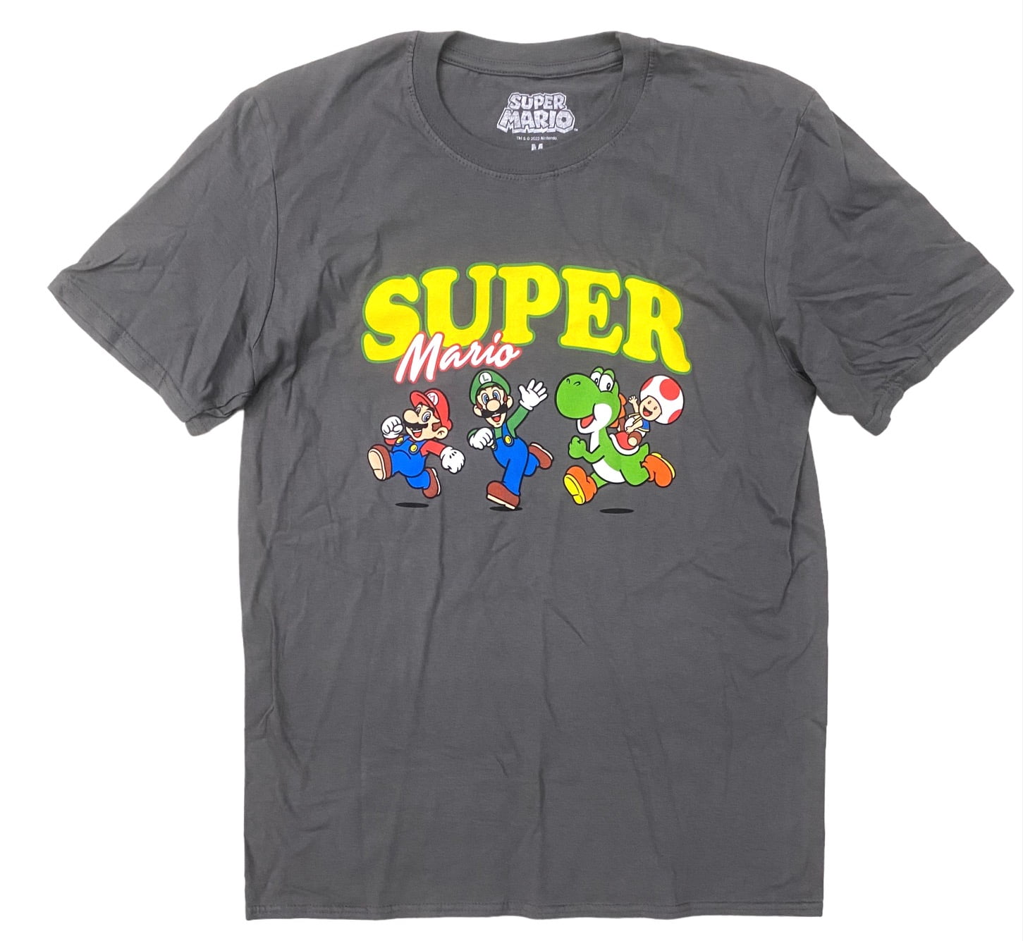 Super Mario Brothers Men's Officially Licensed Graphic Print Tee T ...