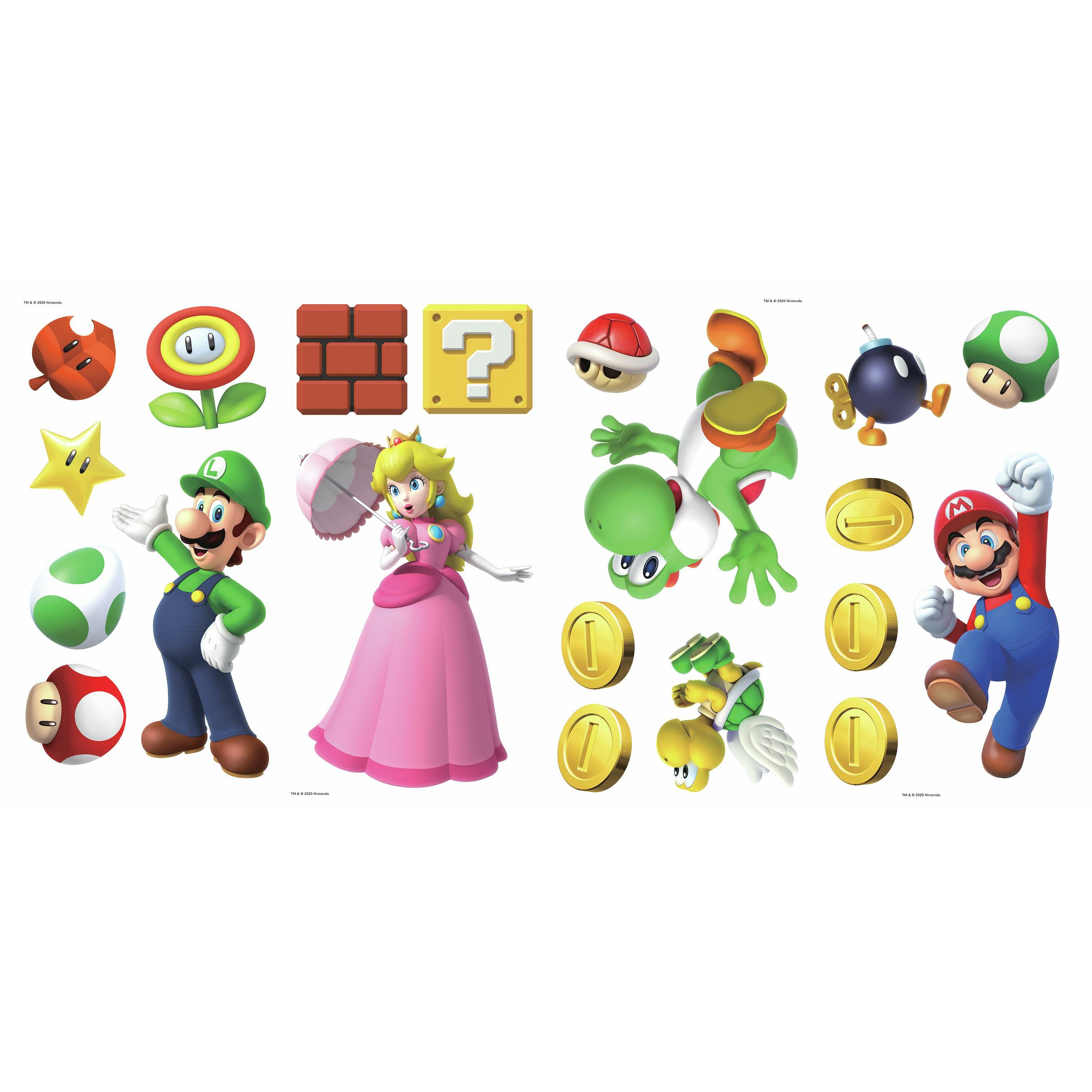 Super Mario Bros Super Mario Logo Pixelated Pose Nintendo Cartoon ...