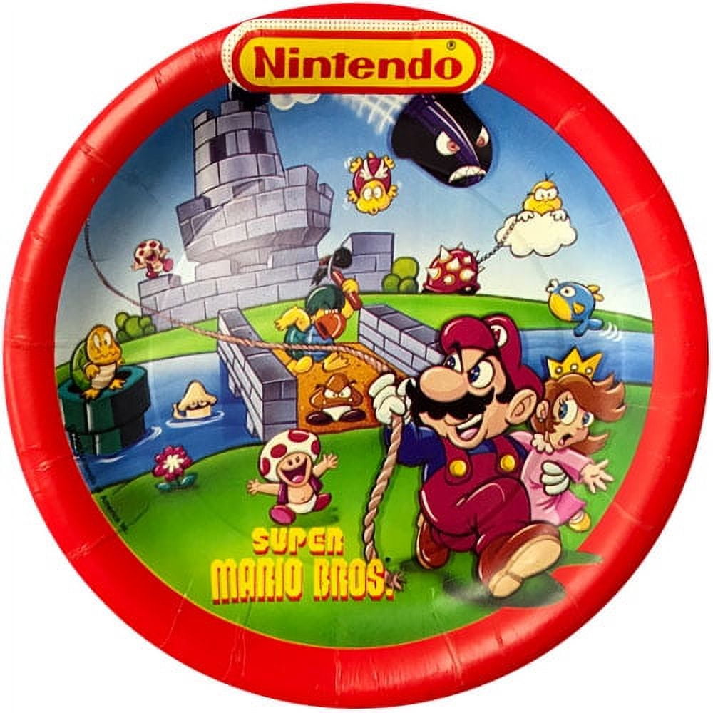 Super Mario Brothers Vintage Small Paper Plates (8ct) - Walmart.com
