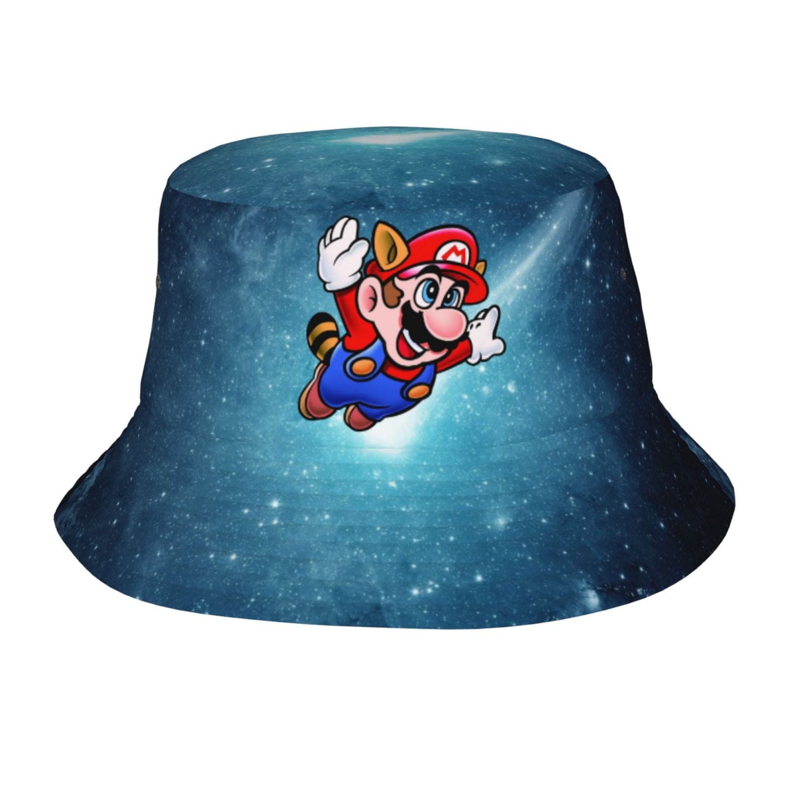 Super Mario Bucket Hat Fishing Hats Summer Travel Beach Sun Uv ...