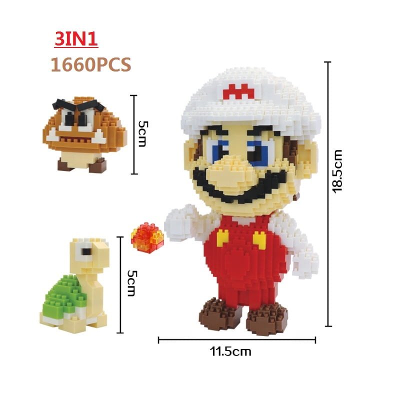 Super Mario Building Blocks Set 1660+ PCS – Inspired Mini Bricks for ...