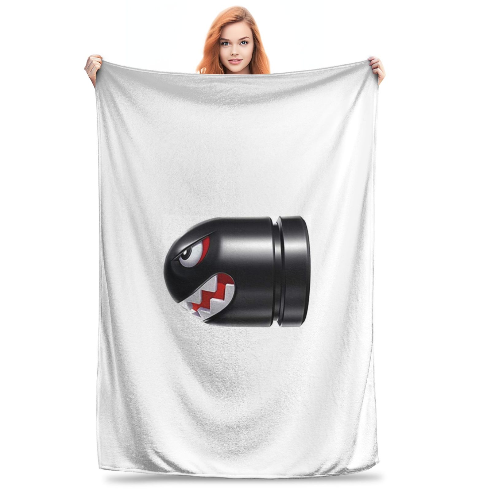 Super Mario Bullet Bill Blanket Super Soft Throw Blanket Lightweight ...