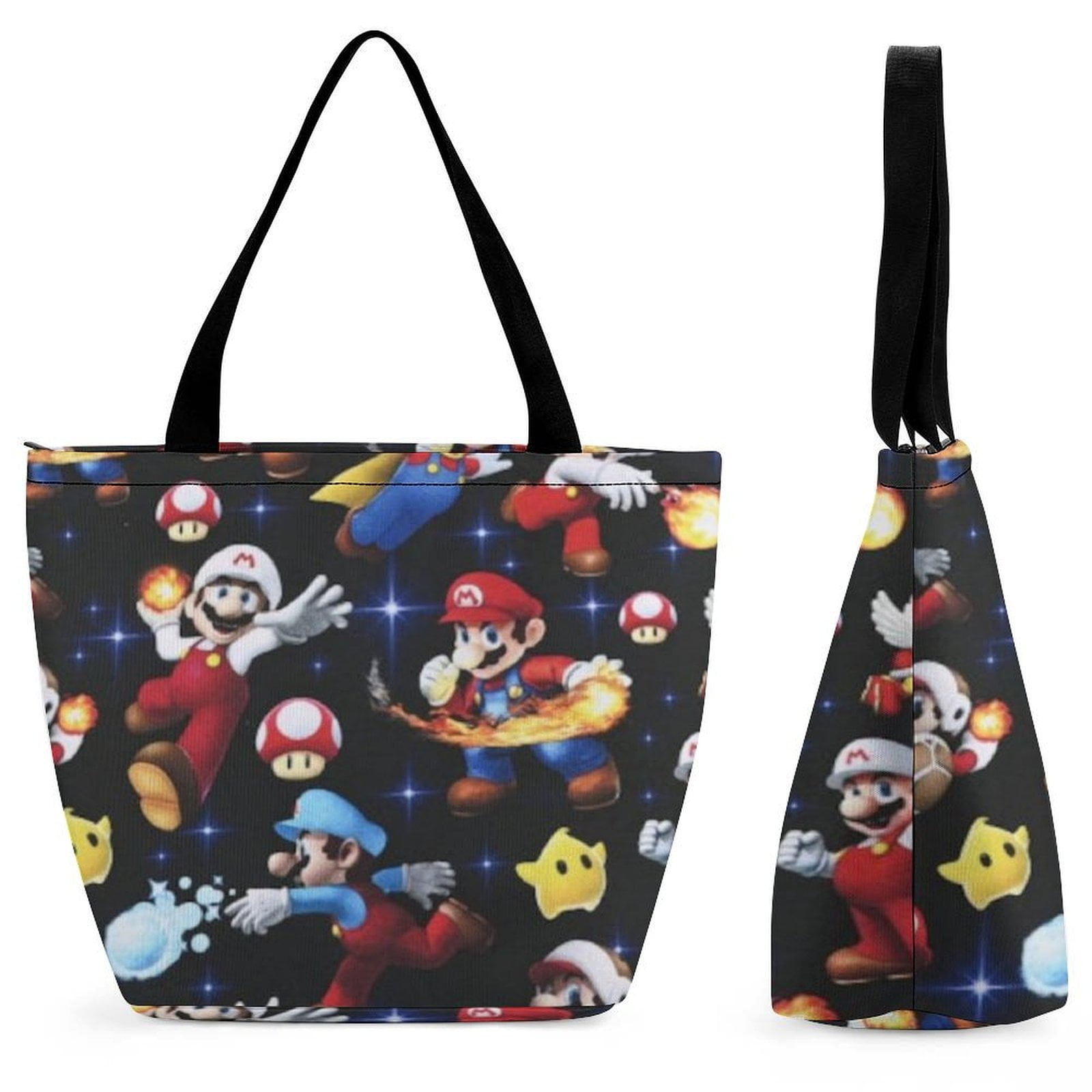 Super Mario Canvas Tote Bag Large Women Casual Shoulder Bag Handbag ...
