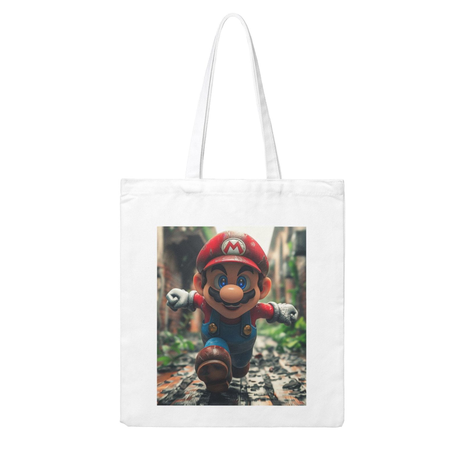 Super Mario Canvas Tote Bag for Women, Aesthetic Reusable Shoulder Bag ...