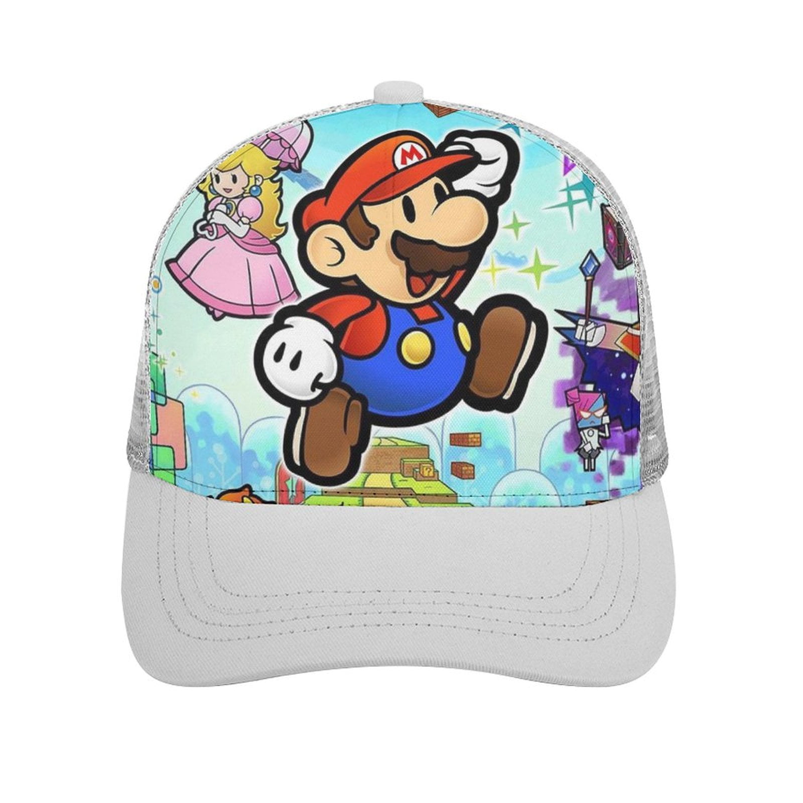 Super Mario Caps Breathable Baseball Cap Dad Hat Adjustable Casual ...