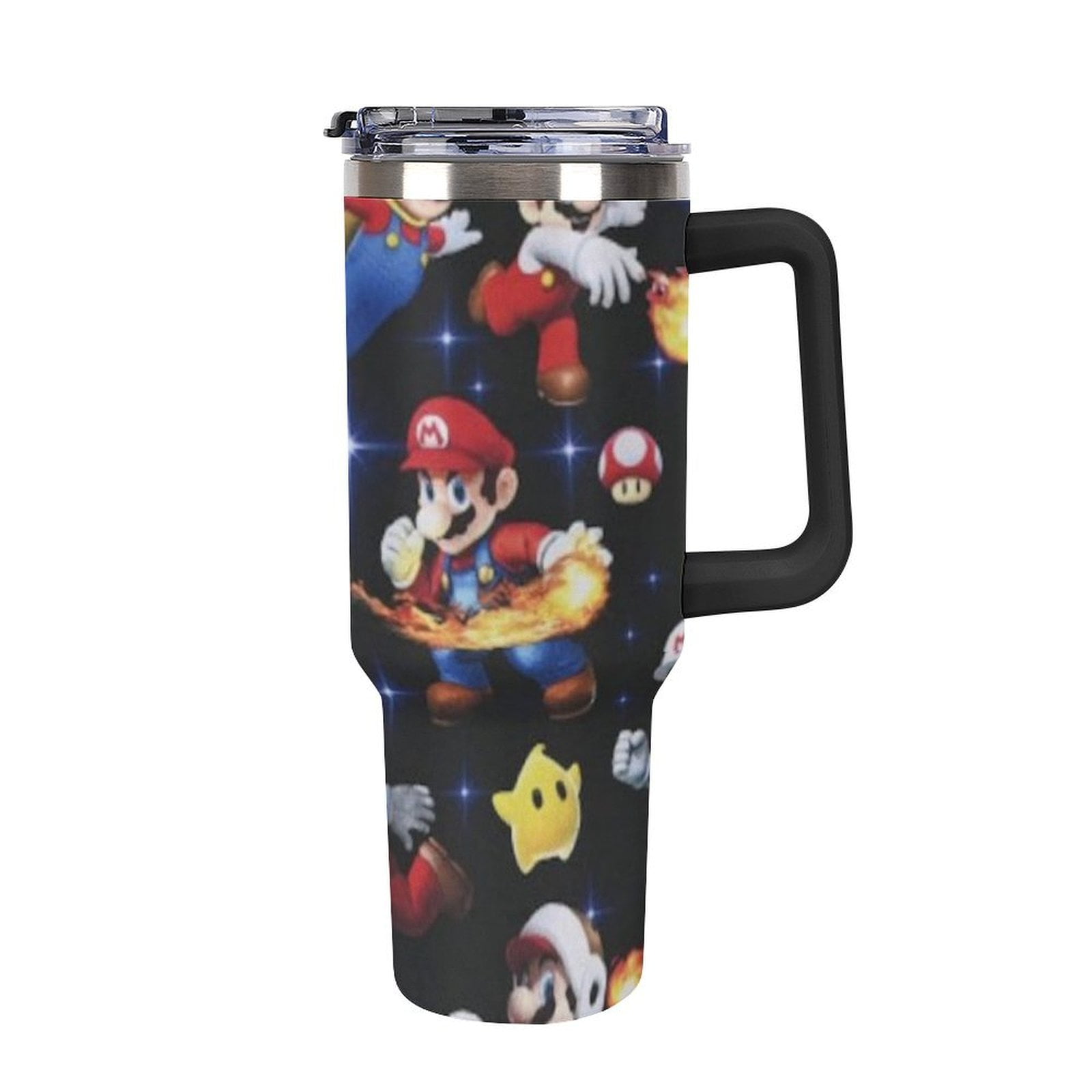Super Mario Car Cup Stainless Steel Thermos Cup with Handle 40oz ...