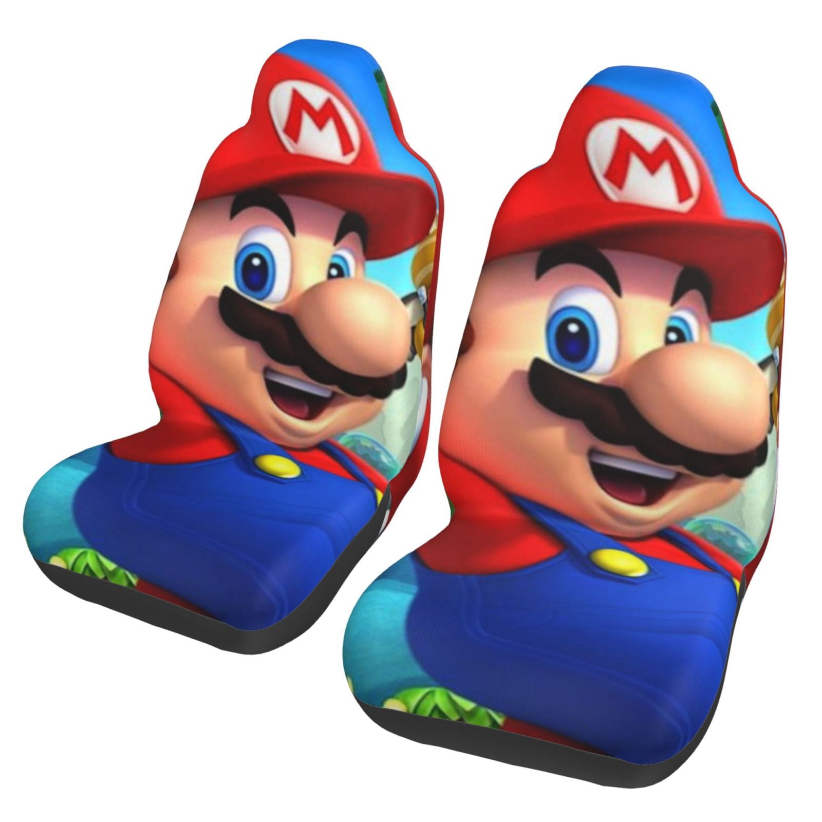 Super Mario Car Front Seat Covers, Pack Of 2 Universal Front Seat ...