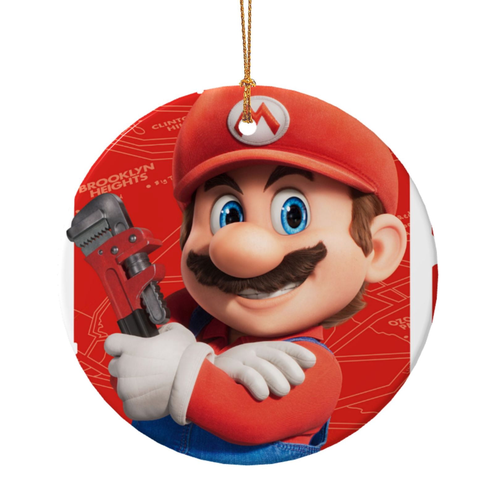 Super Mario Car Interior Accessories, Cute Cartoon Round Ceramics Bag ...