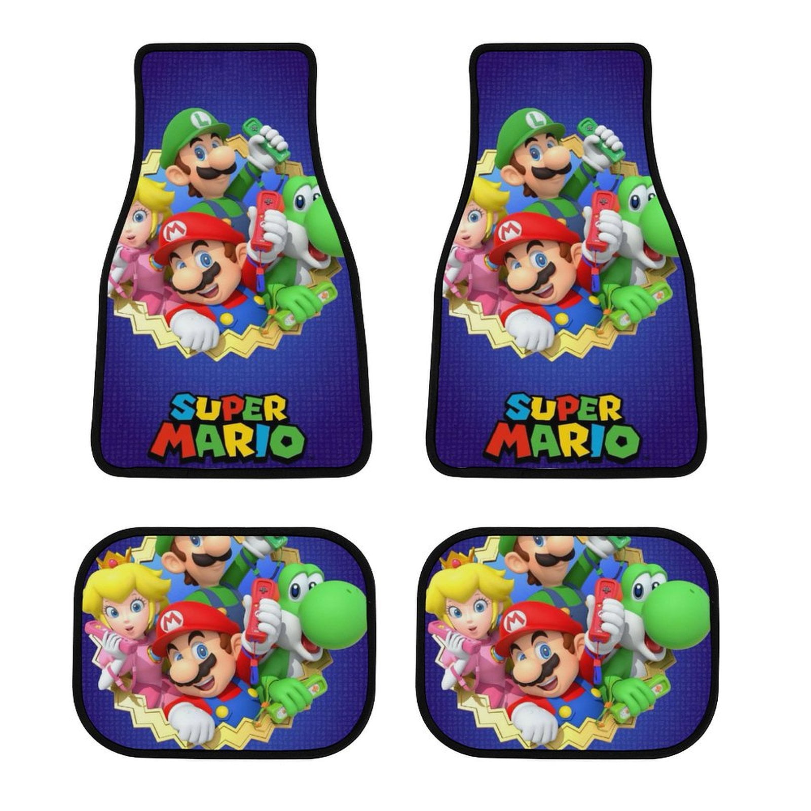Super Mario Car Mats, Car Floor Mats All Weather,Car Mats Full Set 4 ...