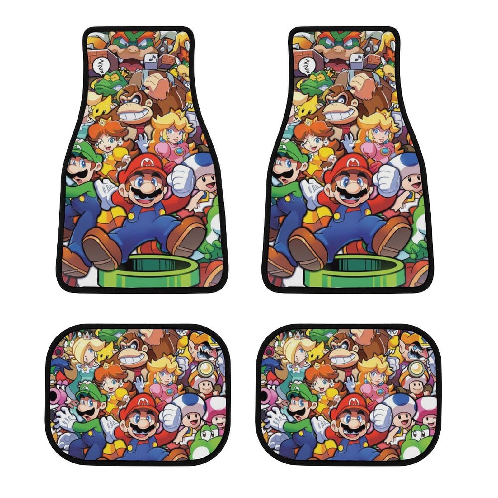 Super Mario Car Mats, Car Floor Mats All Weather,Car Mats Full Set 4 ...