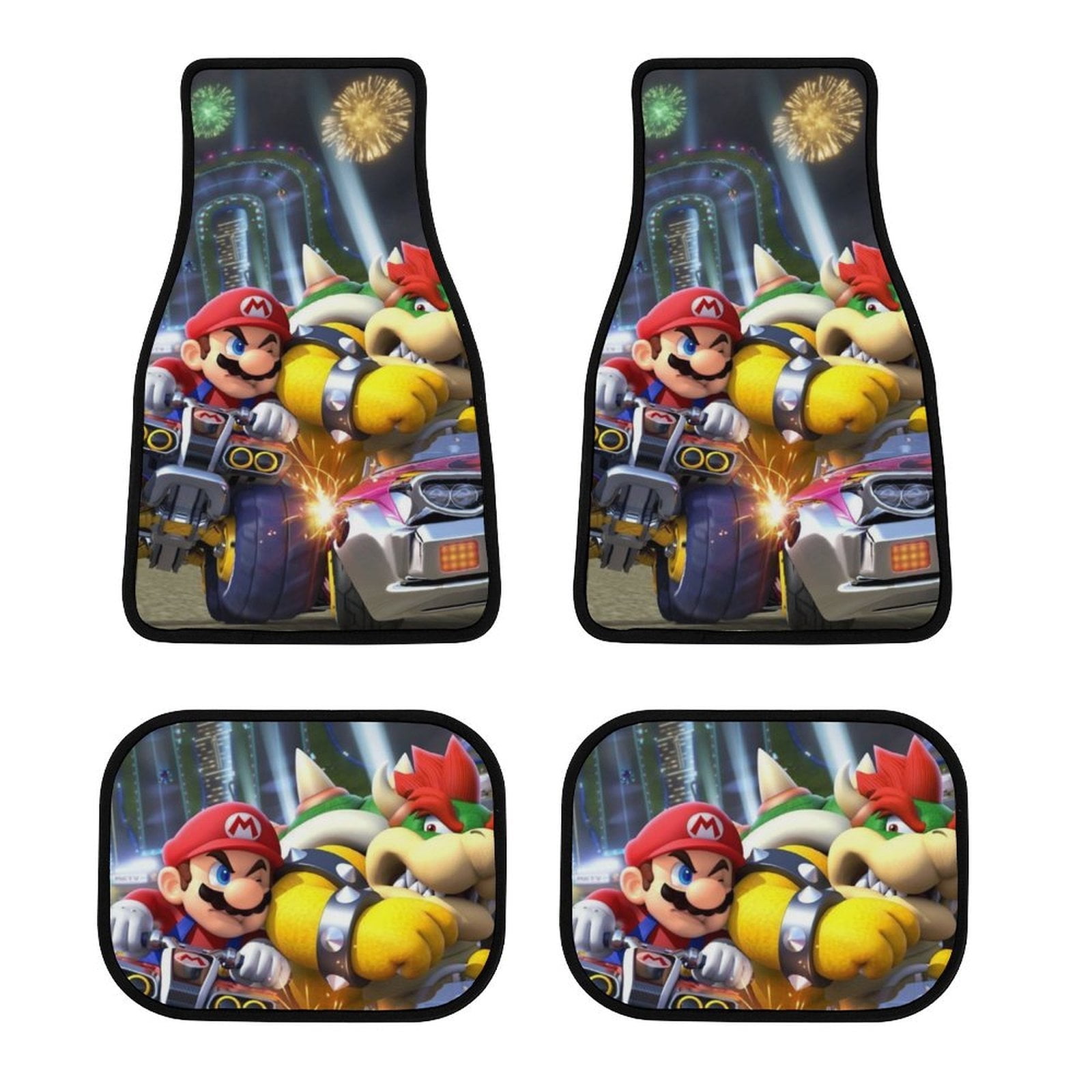 Super Mario Car Mats, Car Floor Mats All Weather,Car Mats Full Set 4 ...