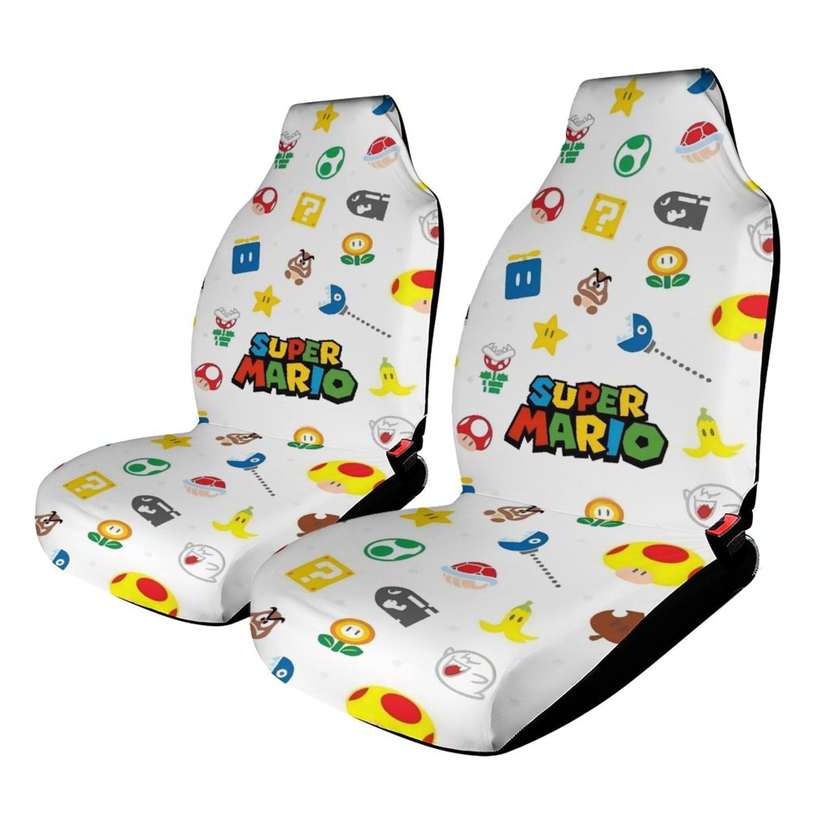 Super Mario Car Seat Covers Seat Protectors Suitable for Most Cars SUV ...