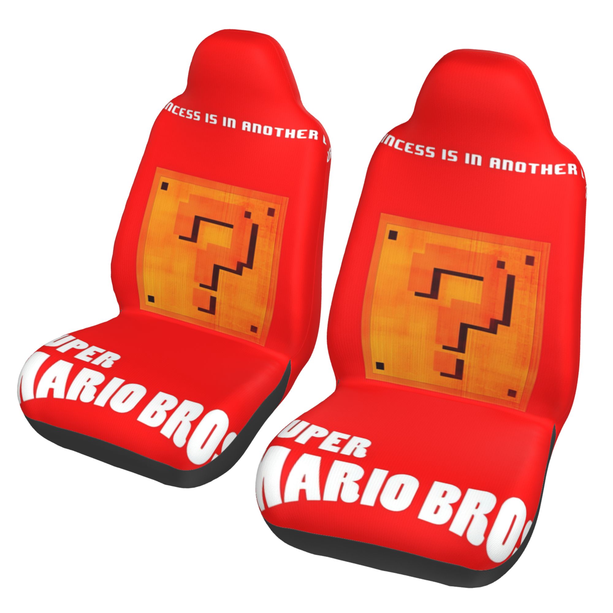 Super Mario Car Seat Covers Set of 2, Front Seat Accessories Protector ...