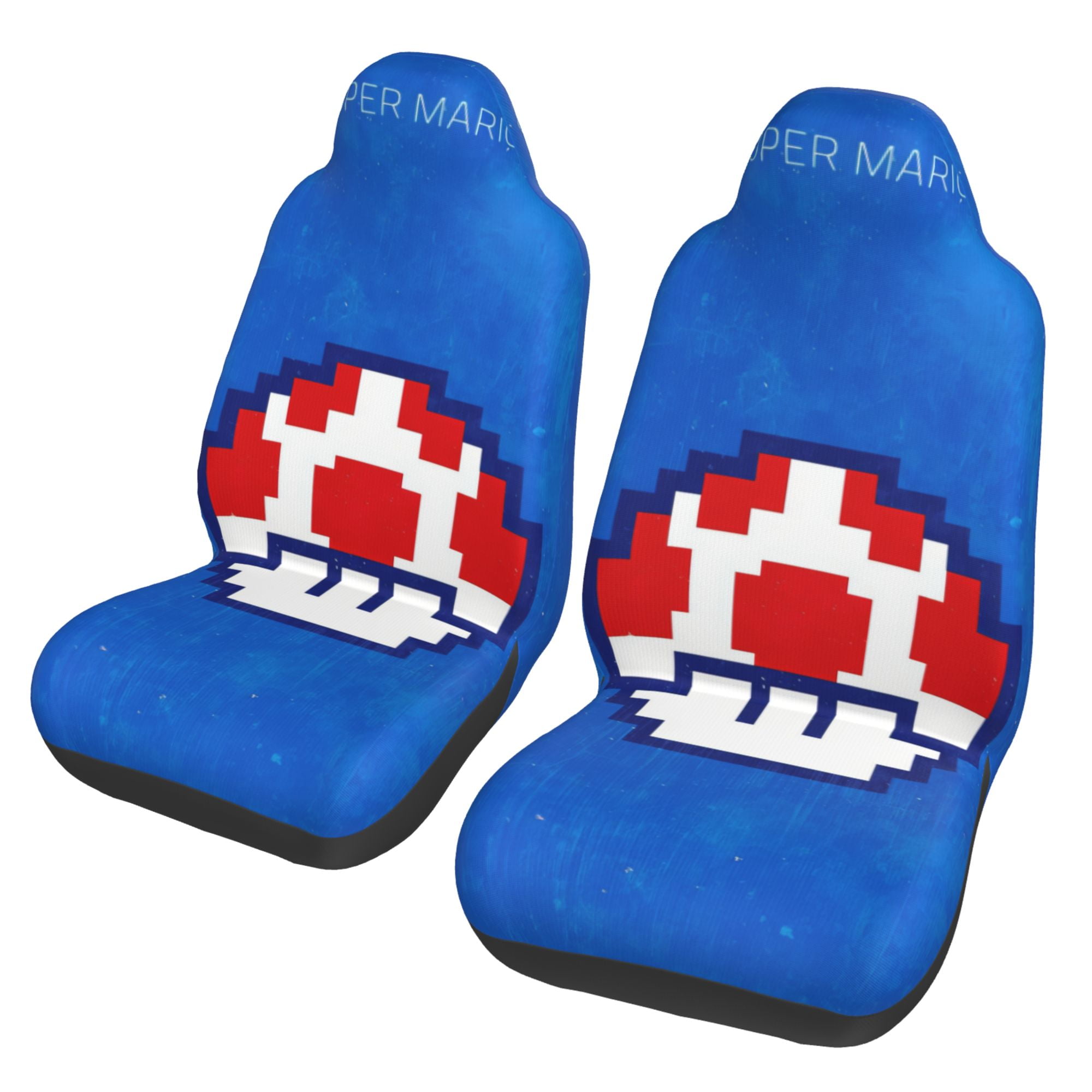 Super Mario Car Seat Covers Set of 2, Front Seat Accessories Protector ...