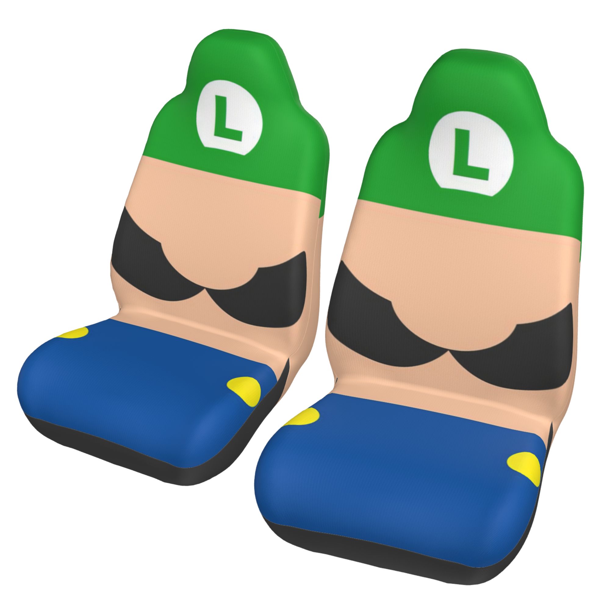 Super Mario Car Seat Covers Set of 2, Front Seat Accessories Protector ...