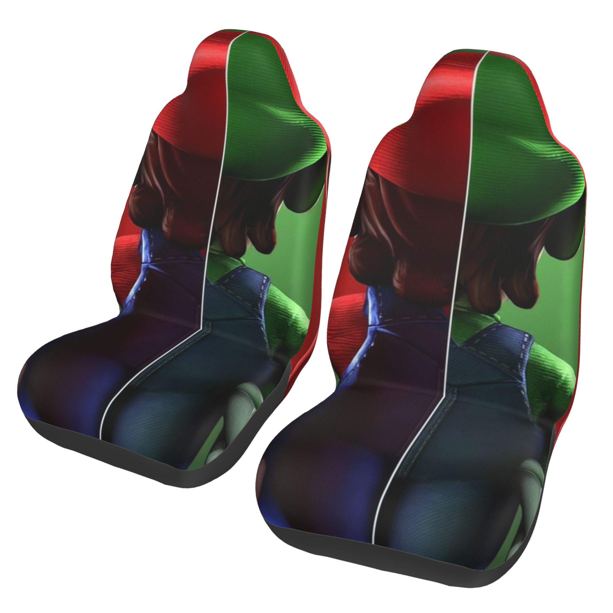 Super Mario Car Seat Covers Set of 2, Front Seat Accessories Protector ...