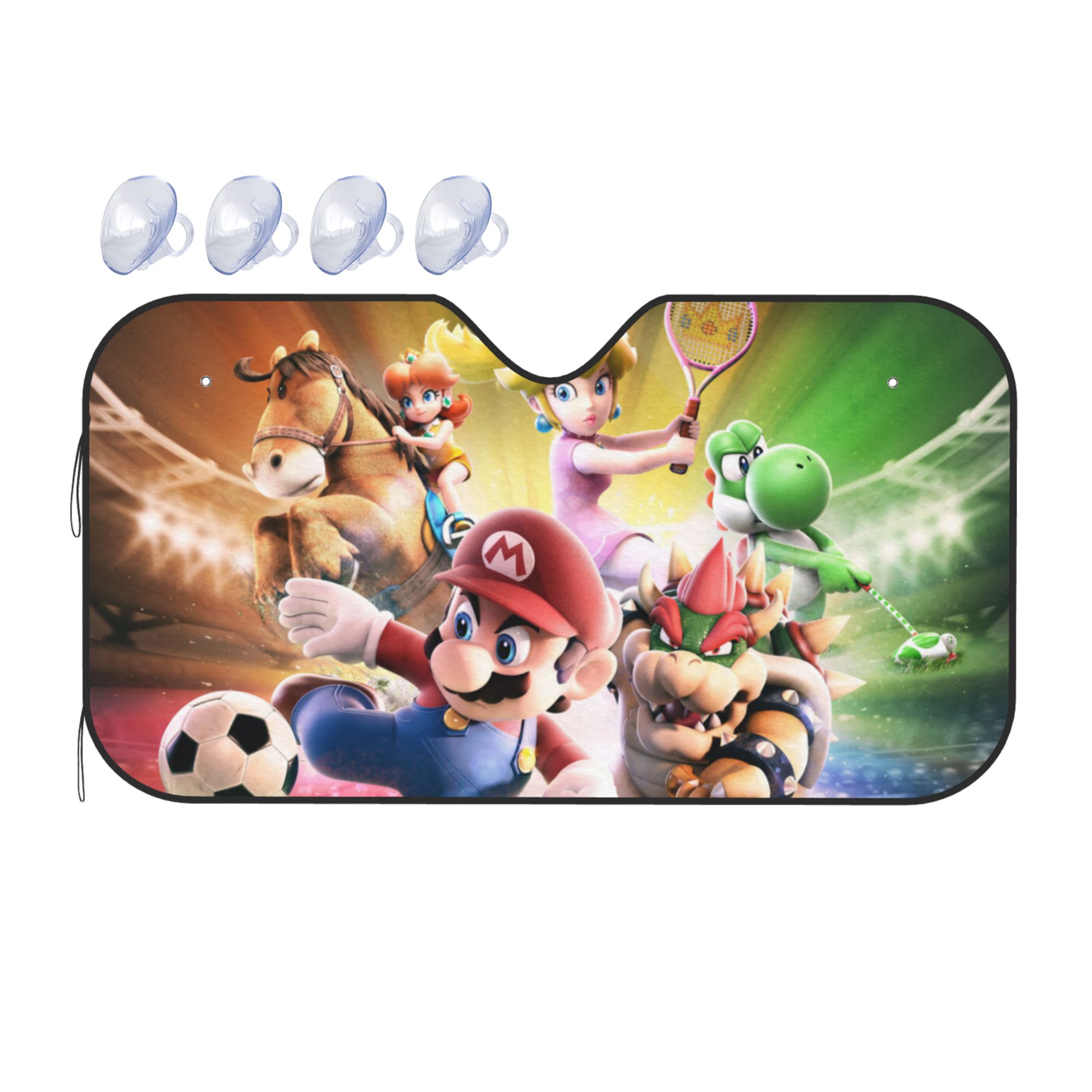 Super Mario Car Sun Shade Windshield Sunshade Block Uv Rays Protector ...