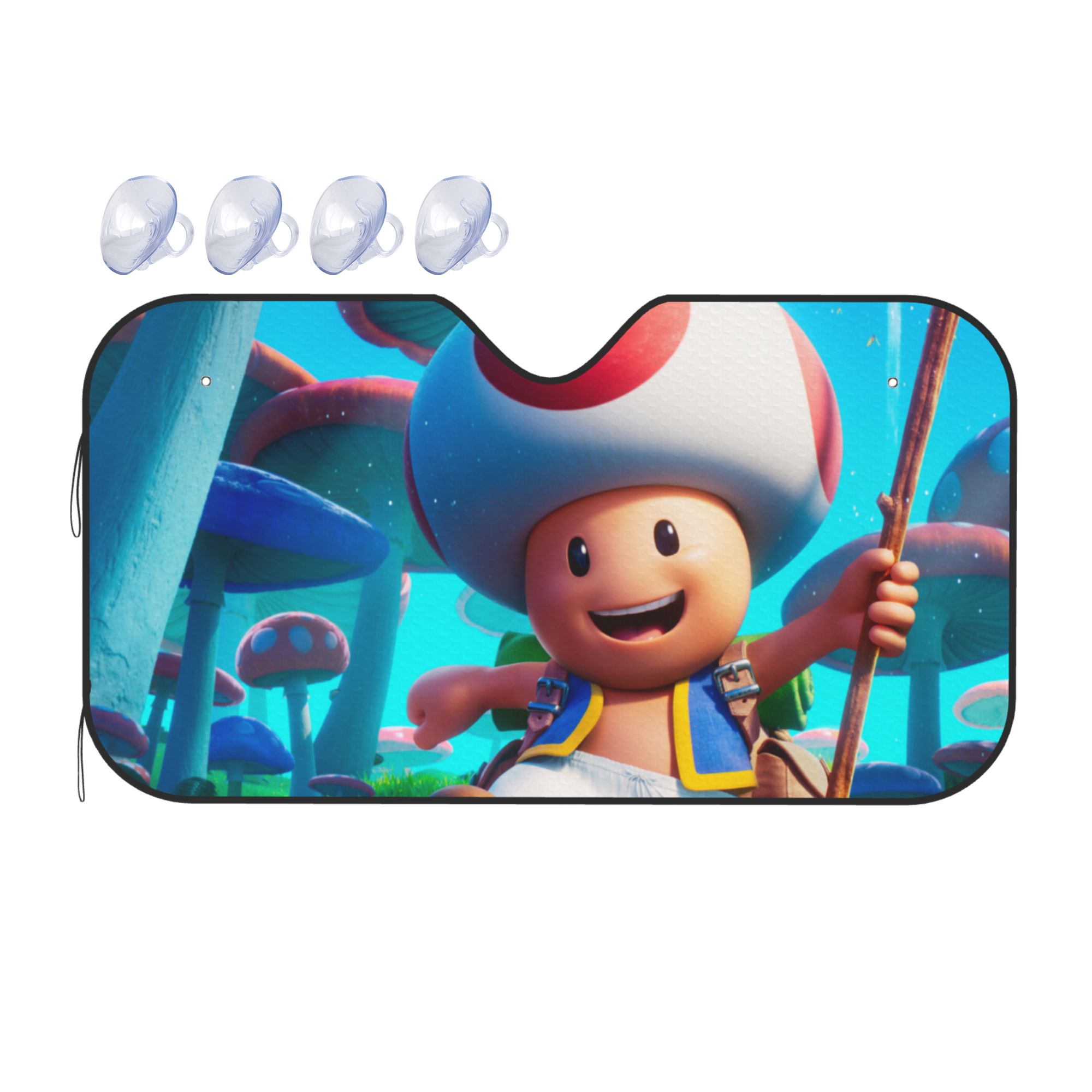 Super Mario Car Sun Shade Windshield Sunshade Block Uv Rays Protector ...