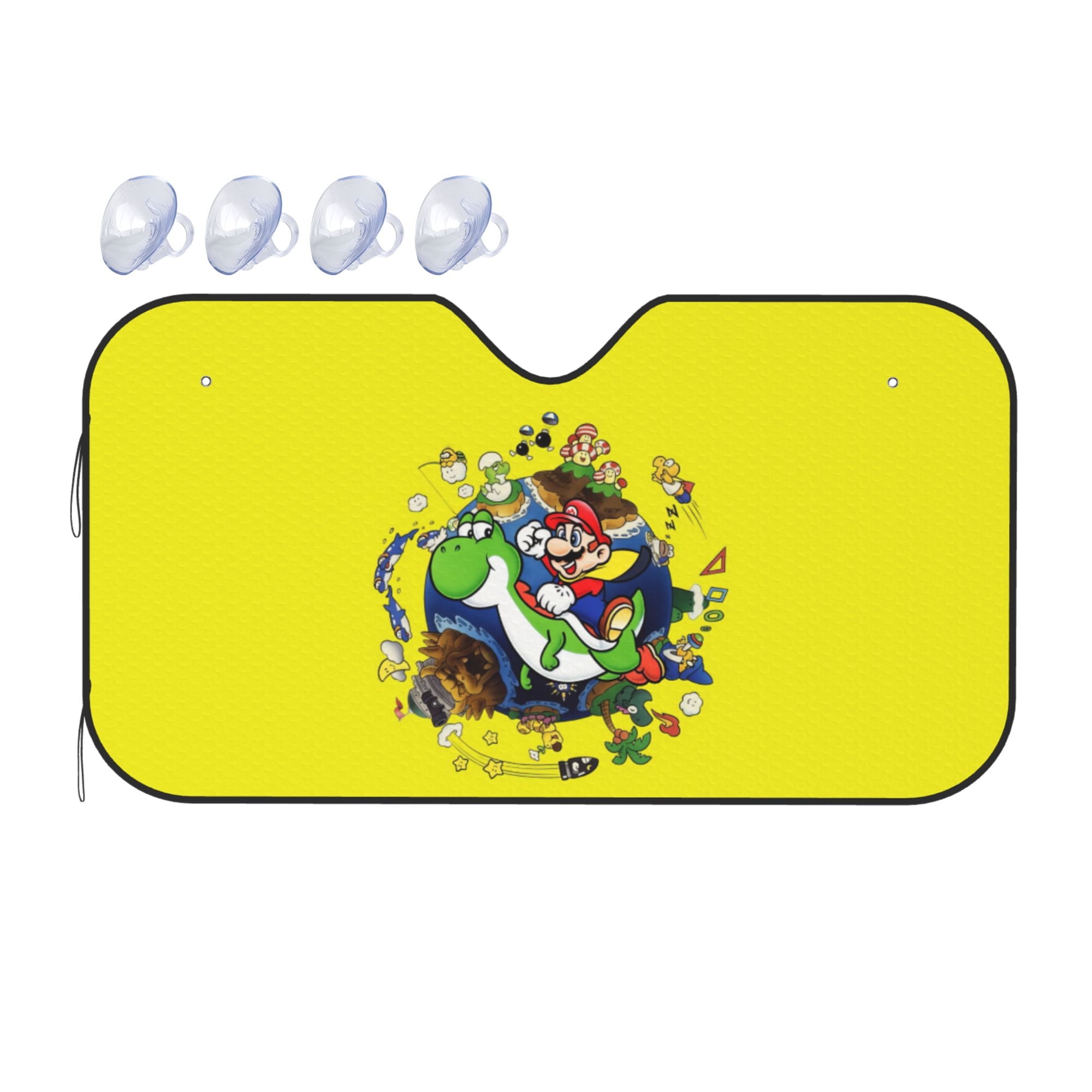 Super Mario Car Sun Shade Windshield Sunshade Block Uv Rays Protector ...