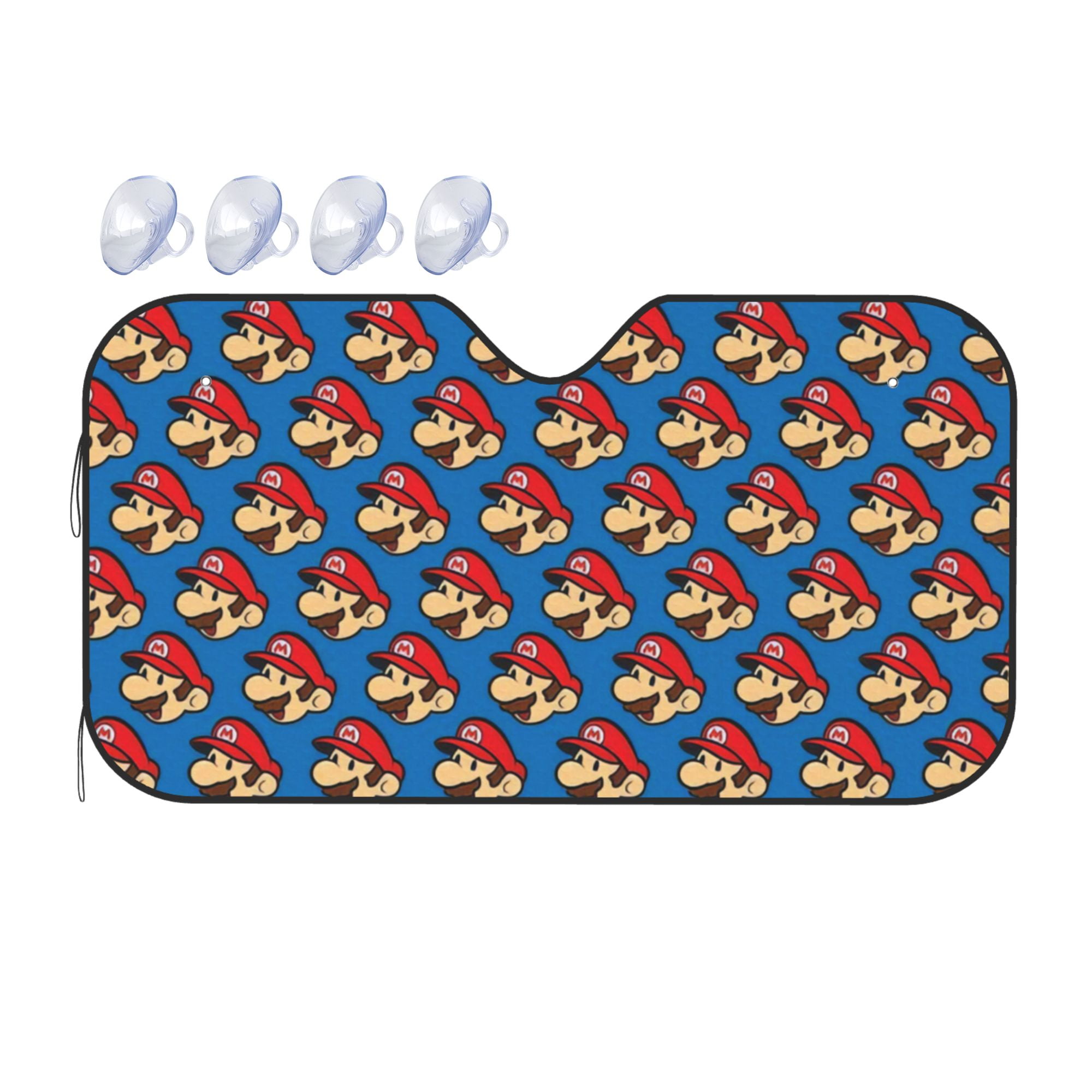 Super Mario Car Sun Shade Windshield Sunshade Block Uv Rays Protector ...