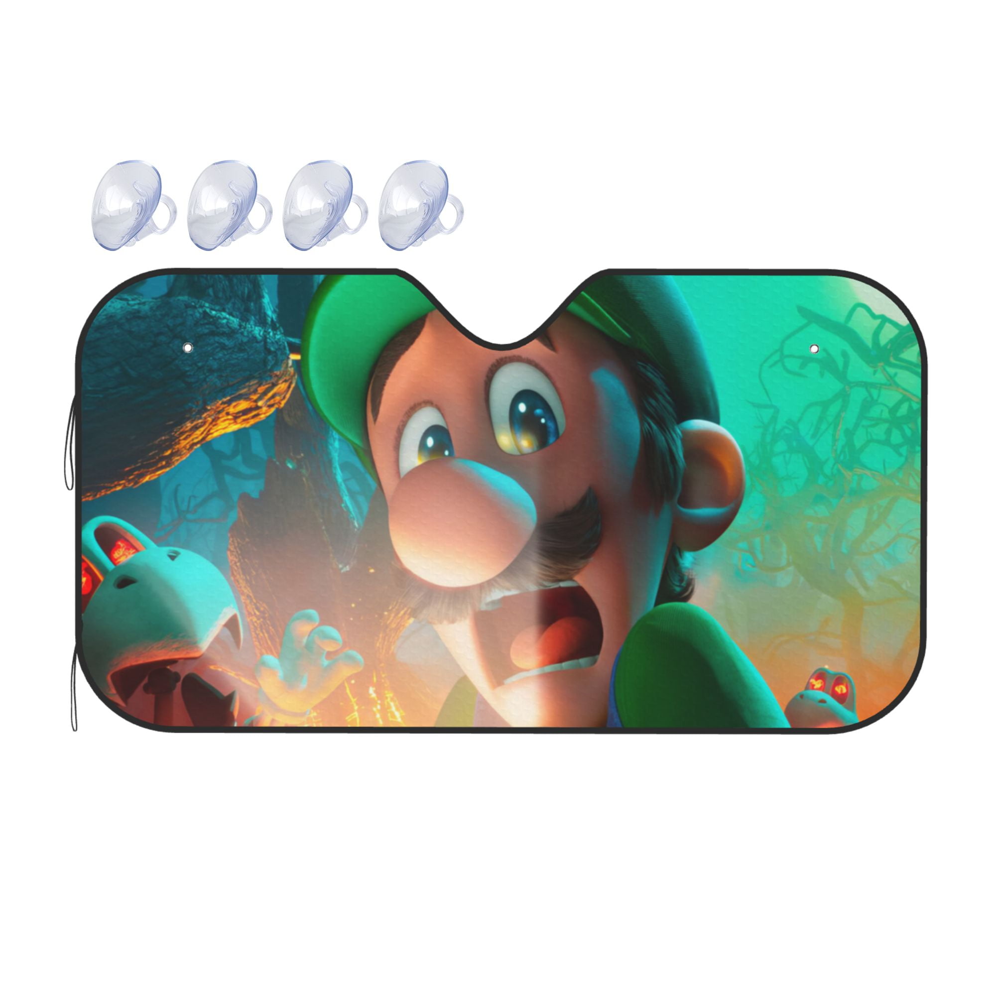Super Mario Car Sun Shade Windshield Sunshade Block Uv Rays Protector ...