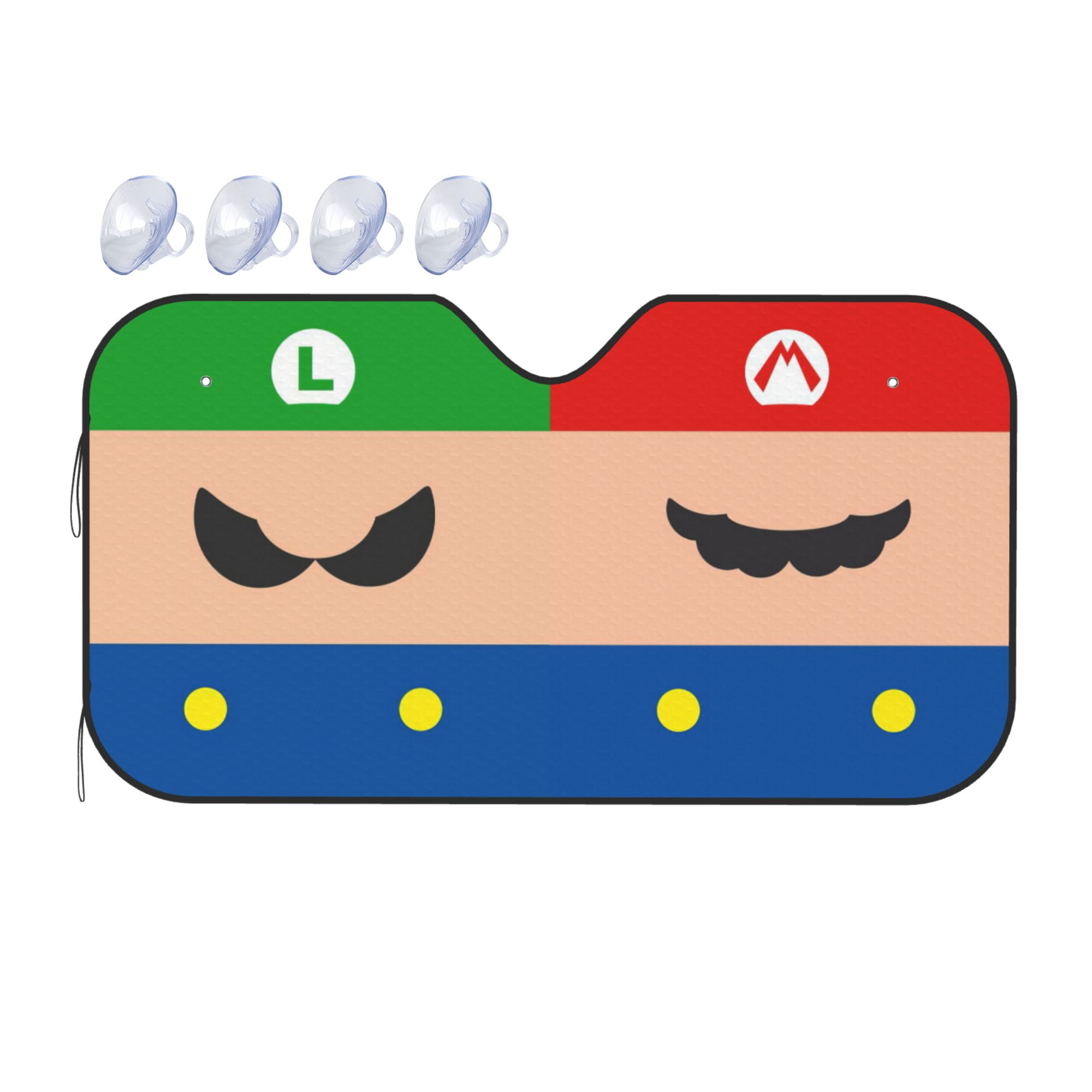 Super Mario Car Sun Shade Windshield Sunshade Block Uv Rays Protector ...
