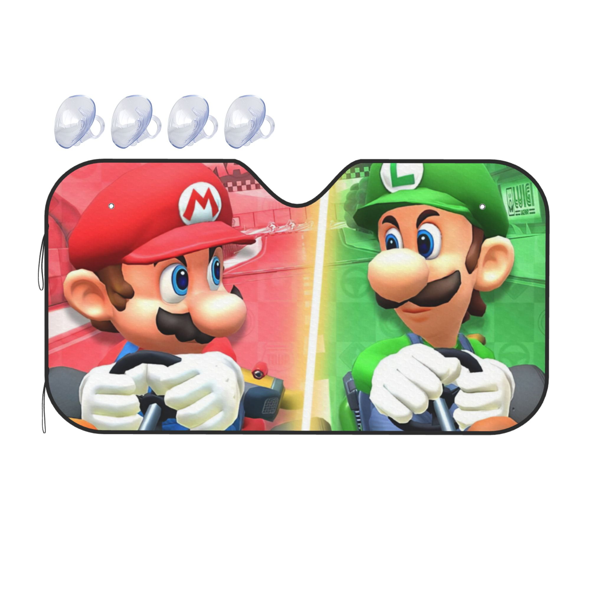 Super Mario Car Sun Shade Windshield Sunshade Block Uv Rays Protector ...