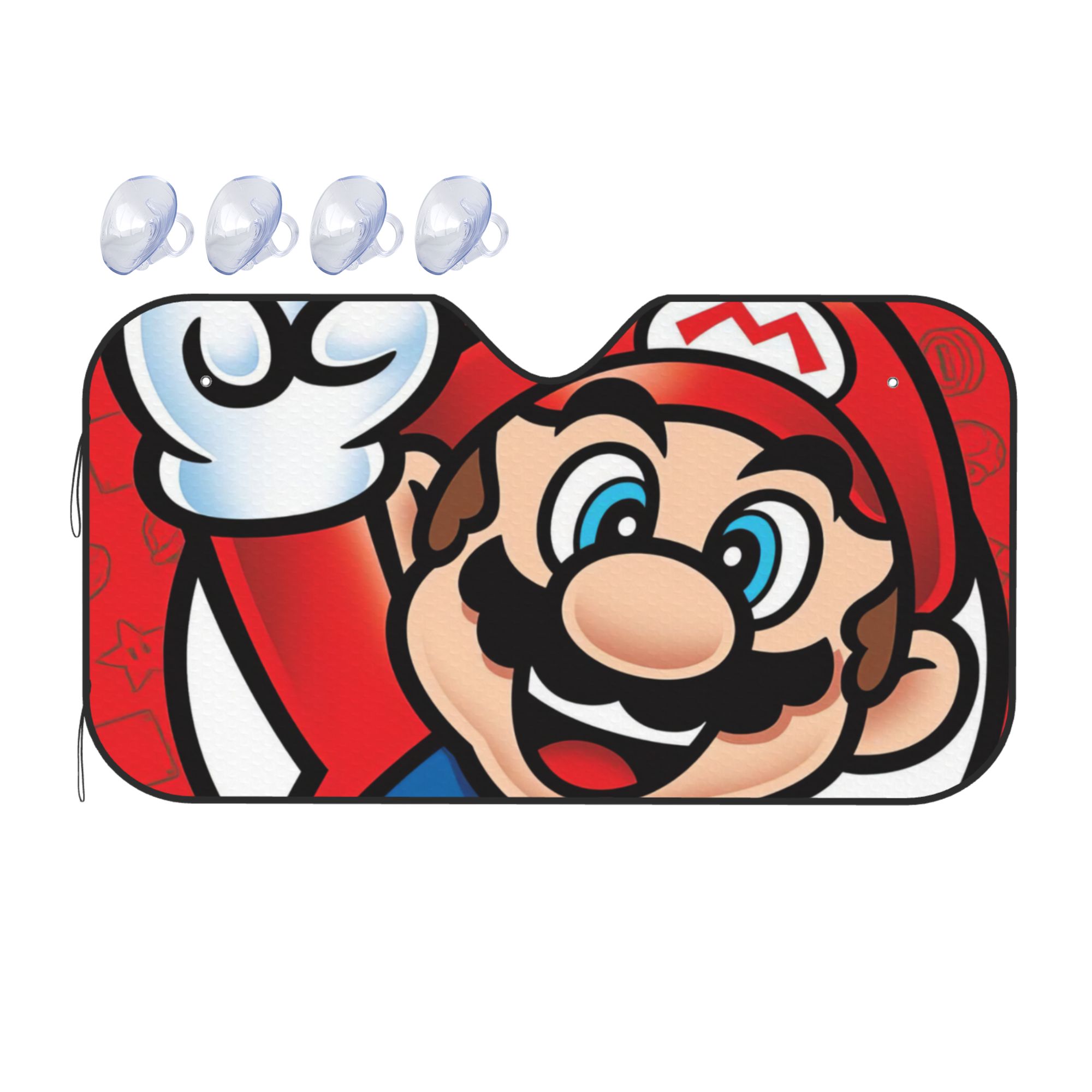 Super Mario Car Sun Shade Windshield Sunshade Block Uv Rays Protector ...