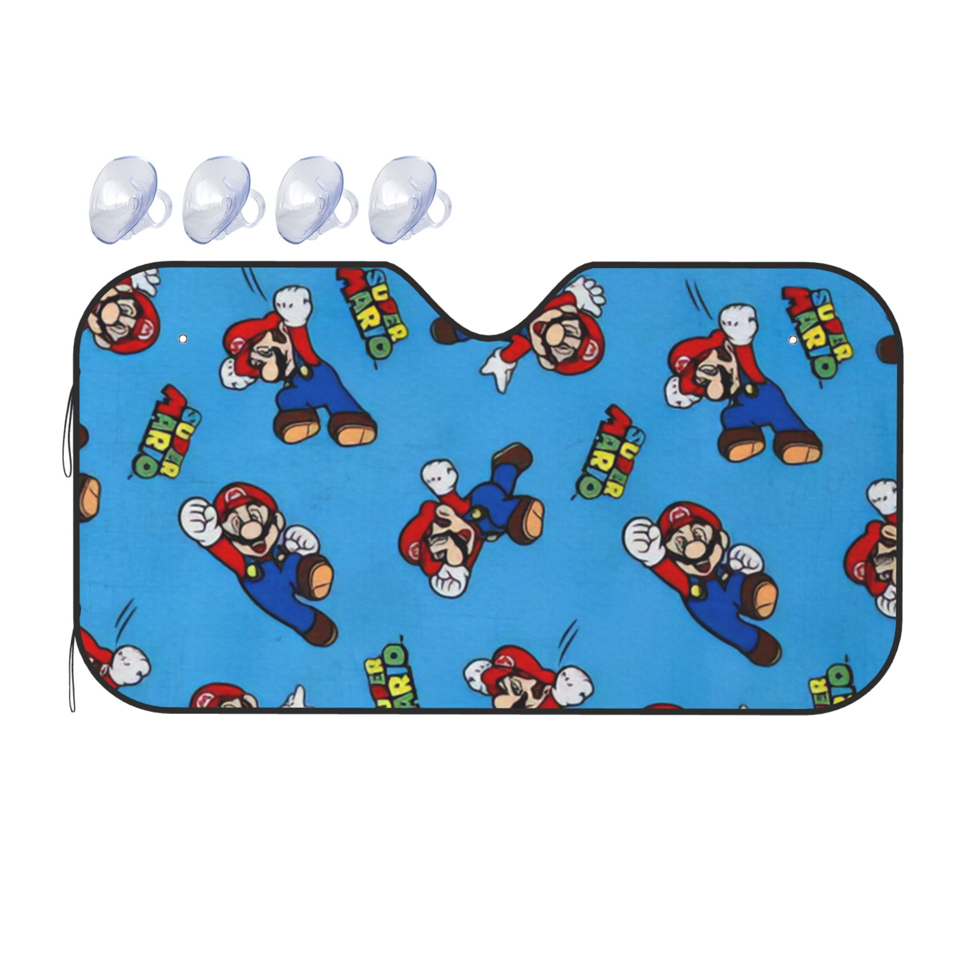Super Mario Car Sun Shade Windshield Sunshade Block Uv Rays Protector ...