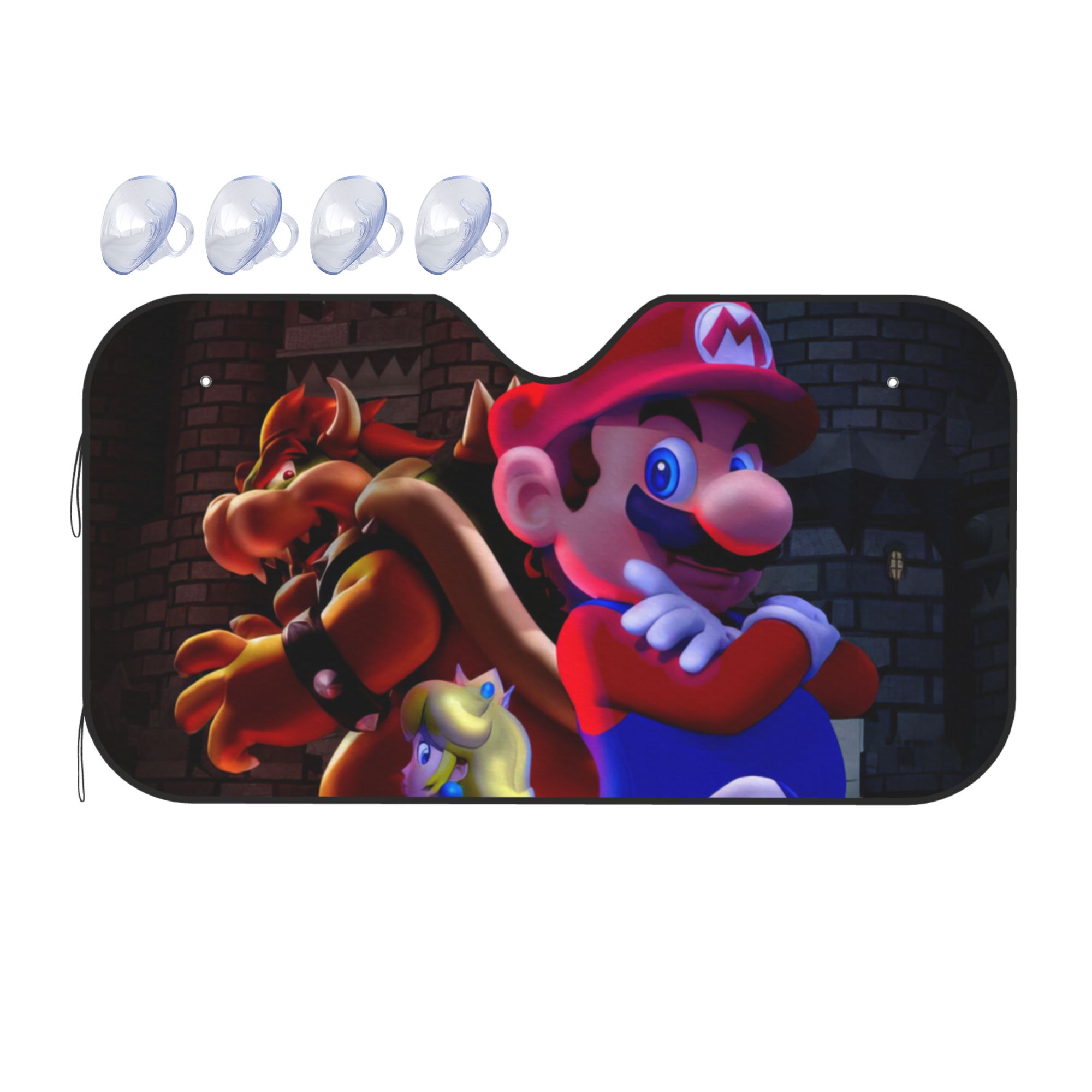 Super Mario Car Sun Shade Windshield Sunshade Block Uv Rays Protector ...