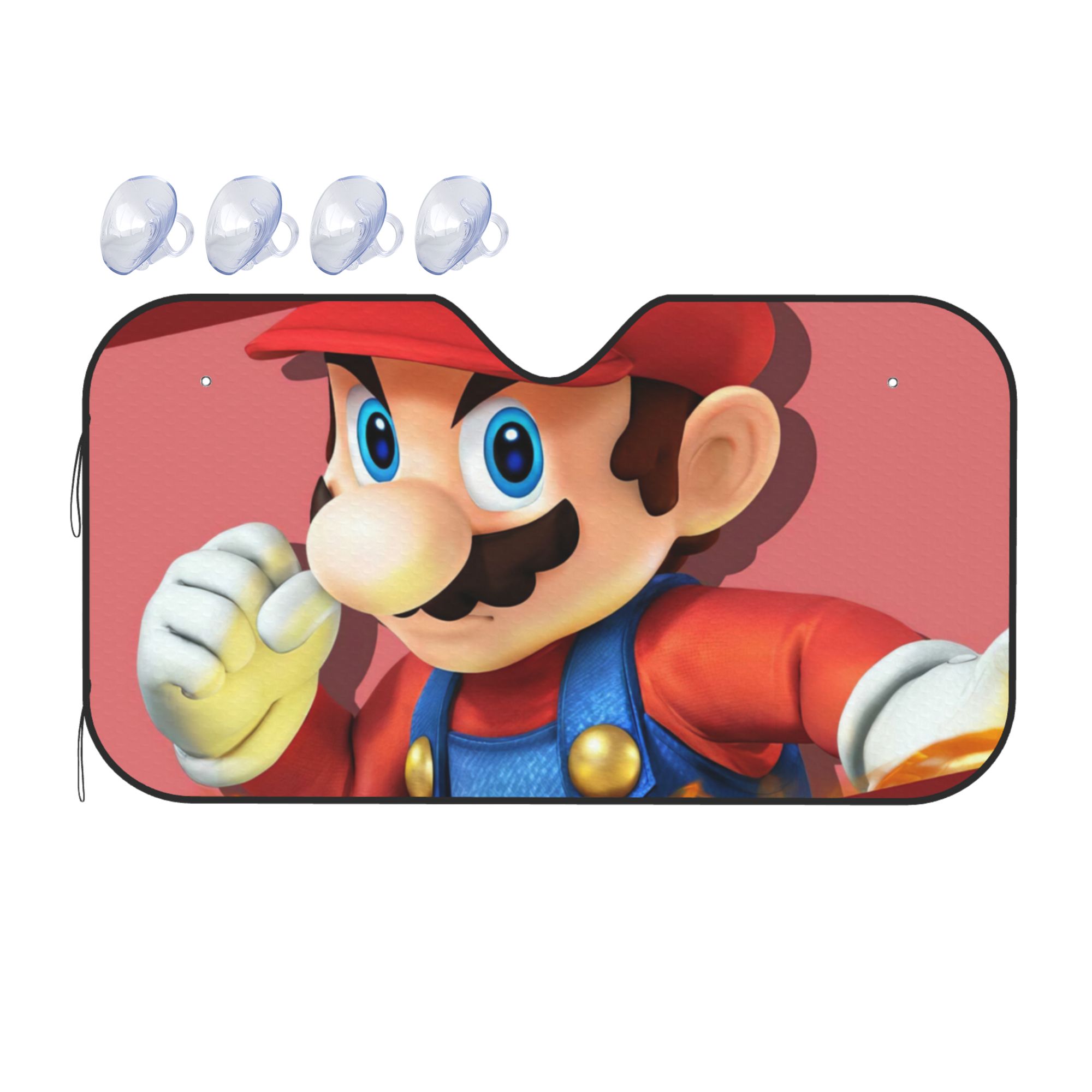 Super Mario Car Sun Shade Windshield Sunshade Block Uv Rays Protector ...