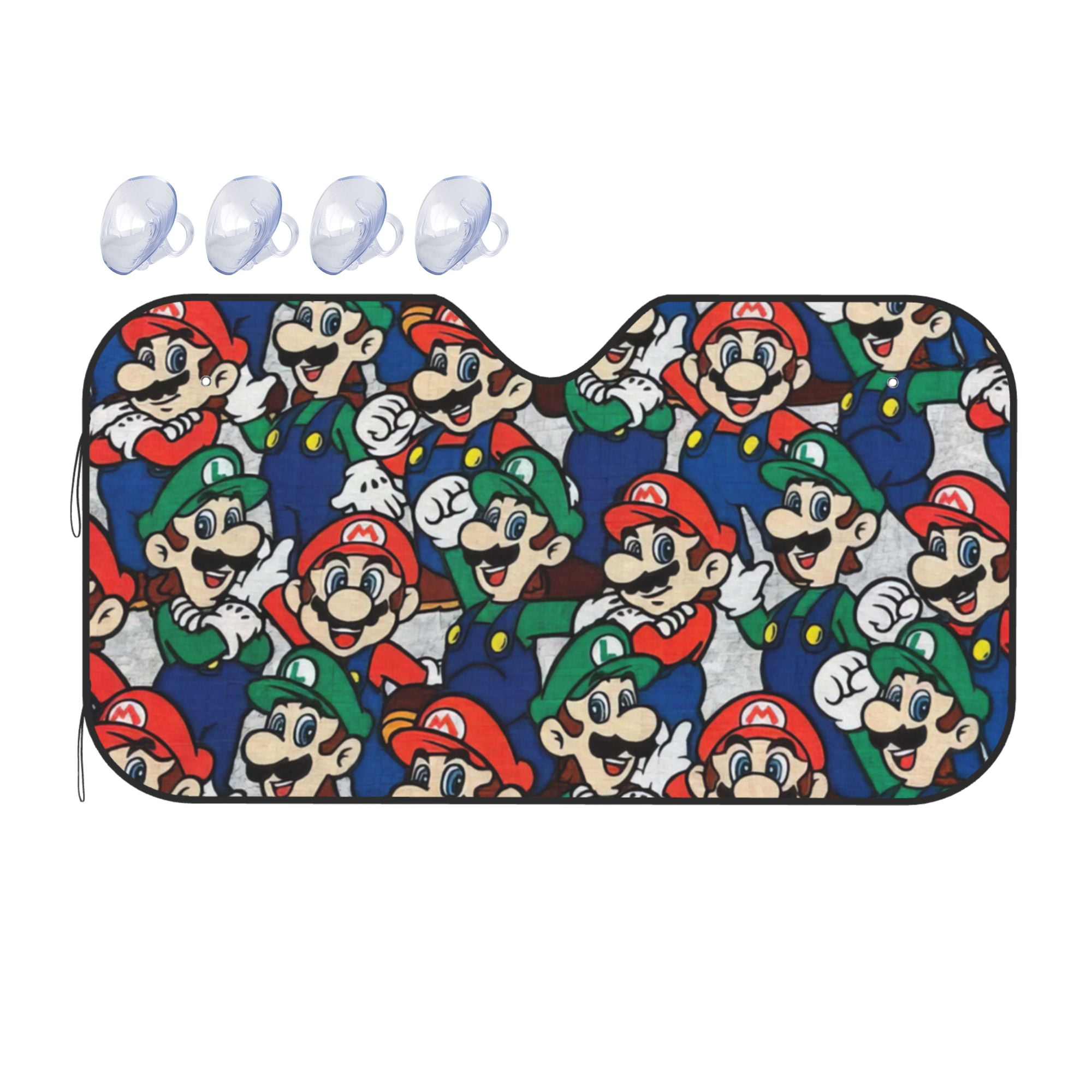 Super Mario Car Sun Shade Windshield Sunshade Block Uv Rays Protector ...