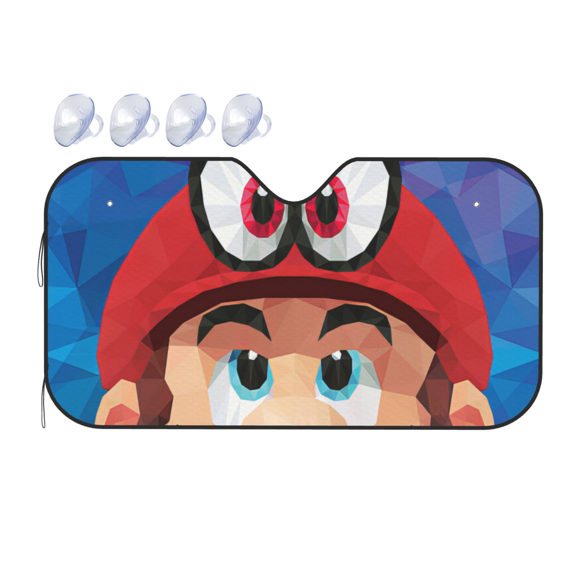 Super Mario Car Sun Shade Windshield Sunshade Block Uv Rays Protector ...