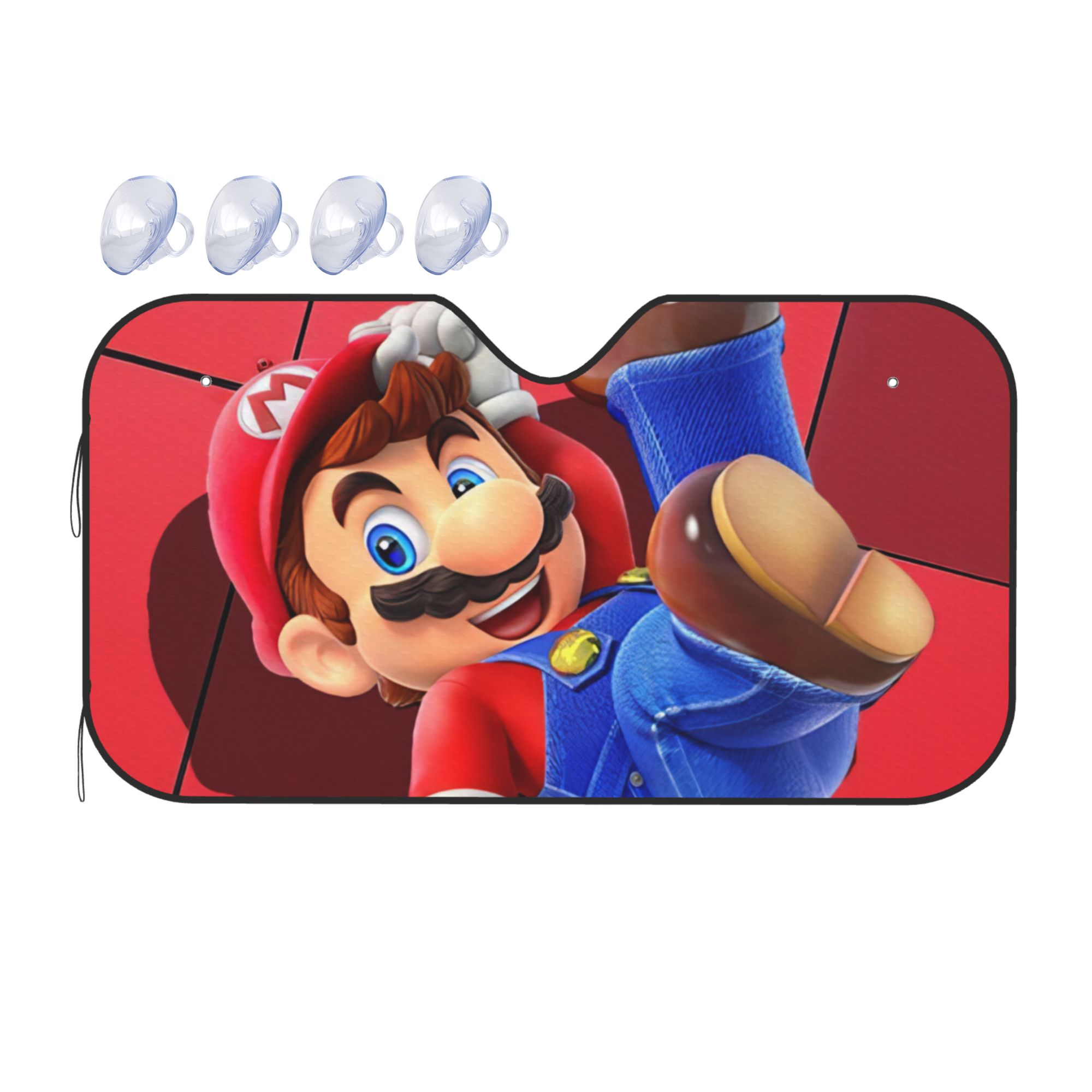 Super Mario Car Sun Shade Windshield Sunshade Block Uv Rays Protector ...