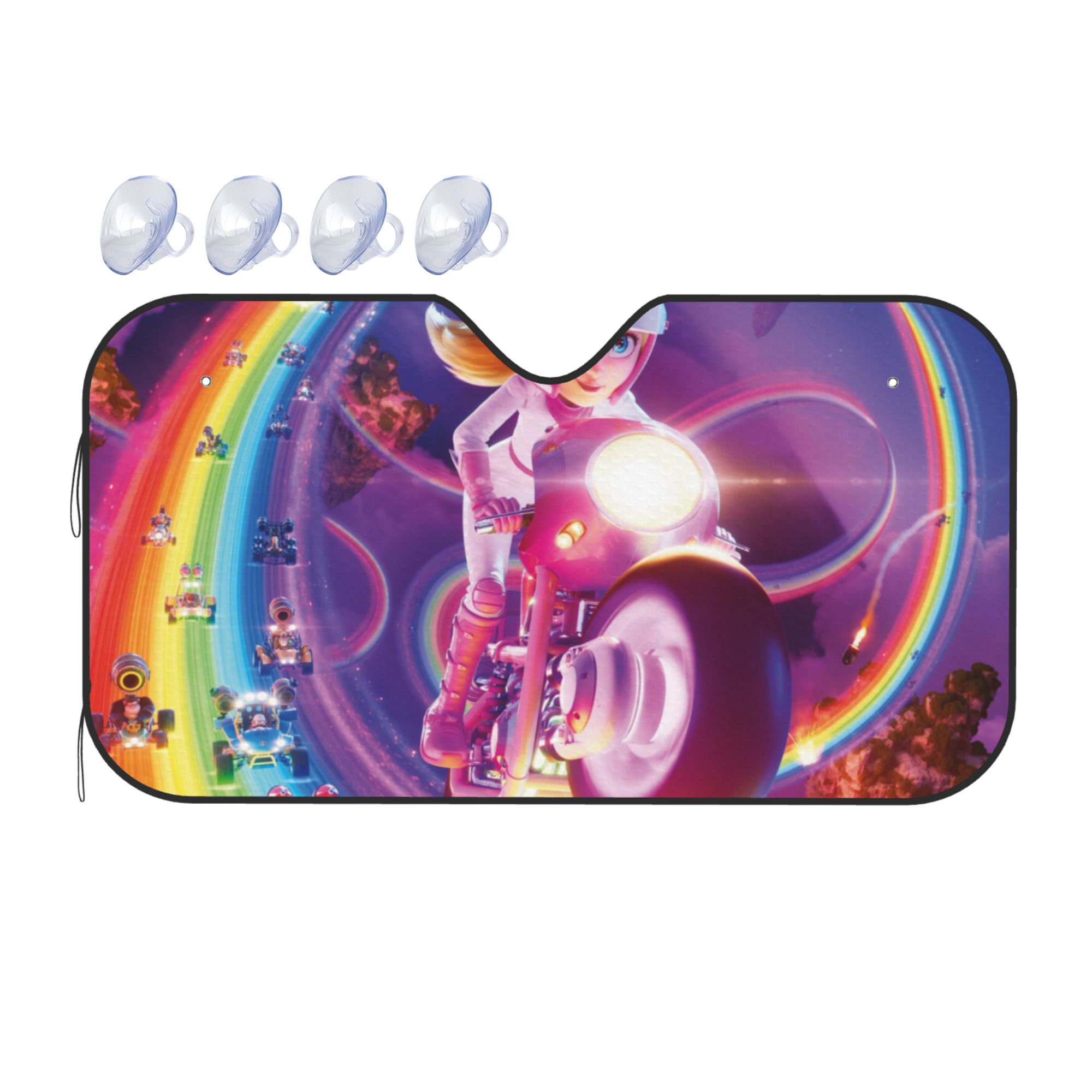 Super Mario Car Sun Shade Windshield Sunshade Block Uv Rays Protector ...