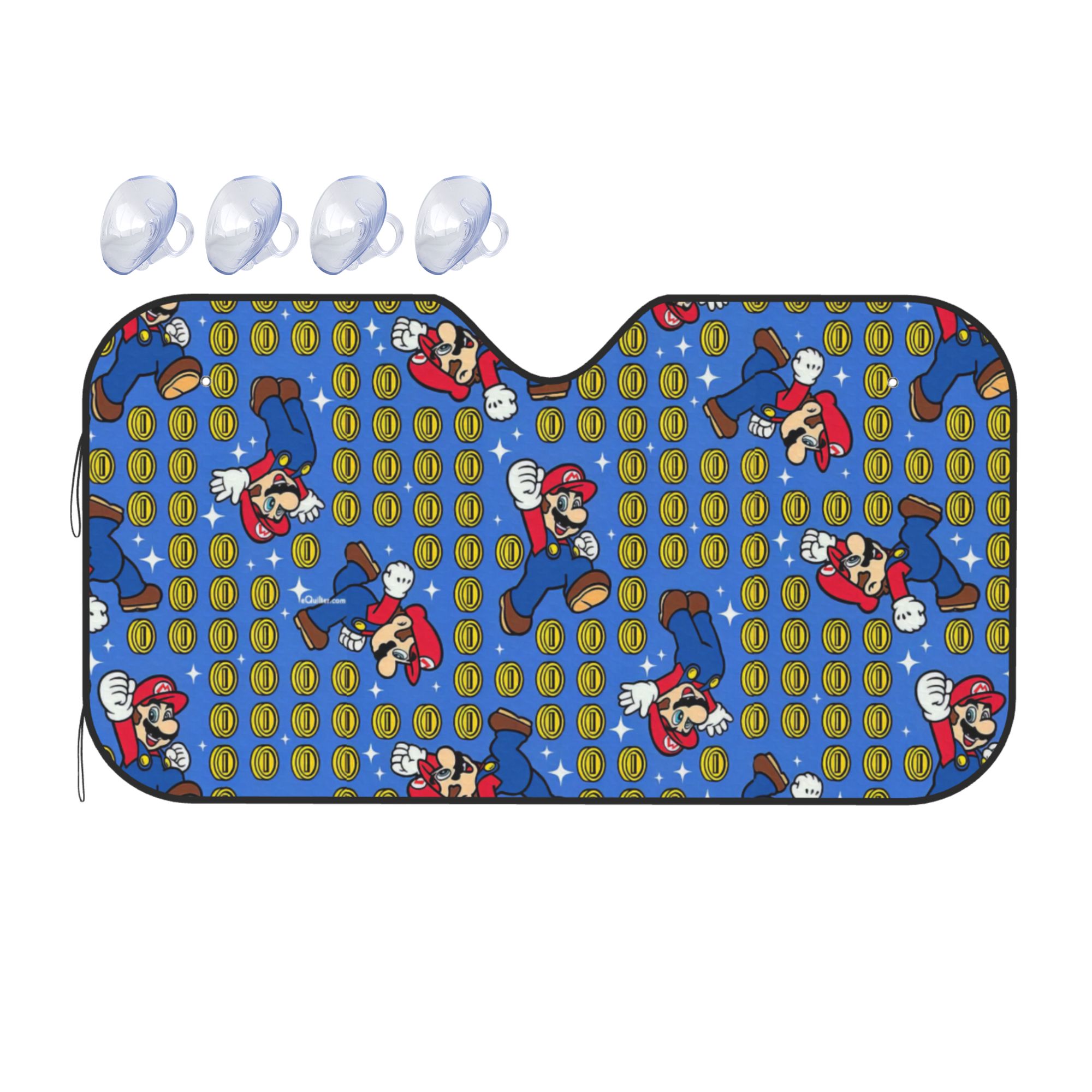 Super Mario Car Sun Shade Windshield Sunshade Block Uv Rays Protector ...