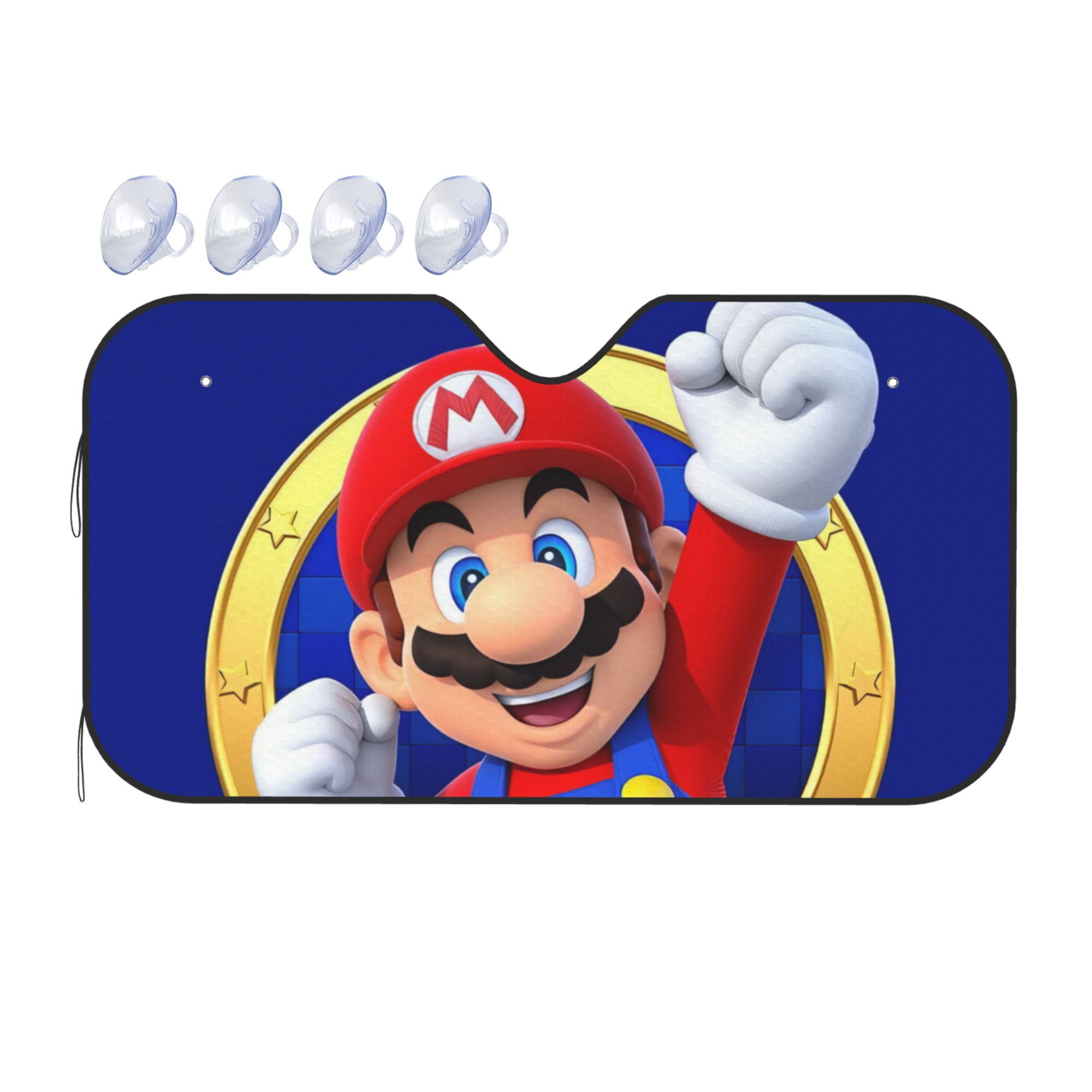 Super Mario Car Sun Shade Windshield Sunshade Block Uv Rays Protector ...