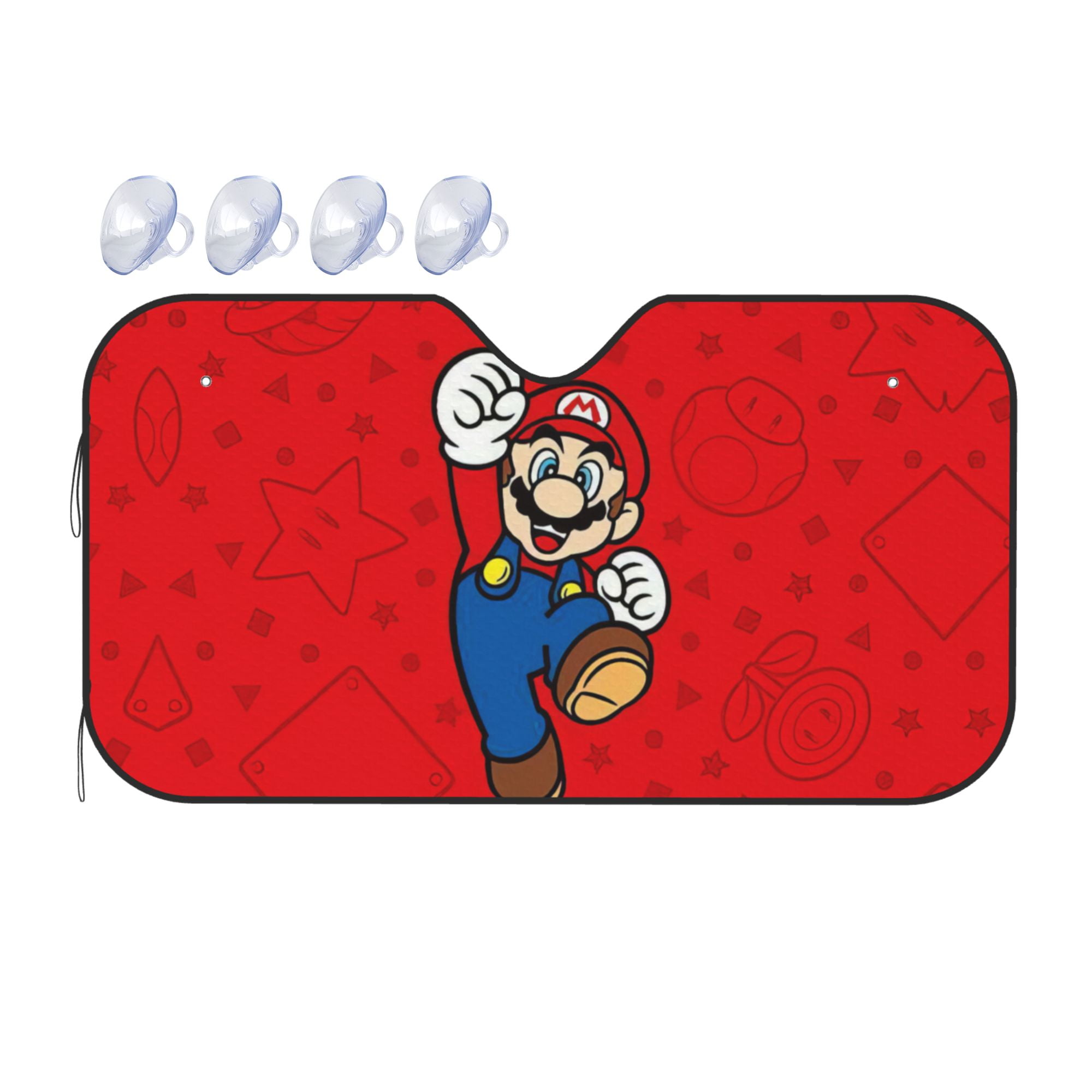 Super Mario Car Sun Shade Windshield Sunshade Block Uv Rays Protector ...