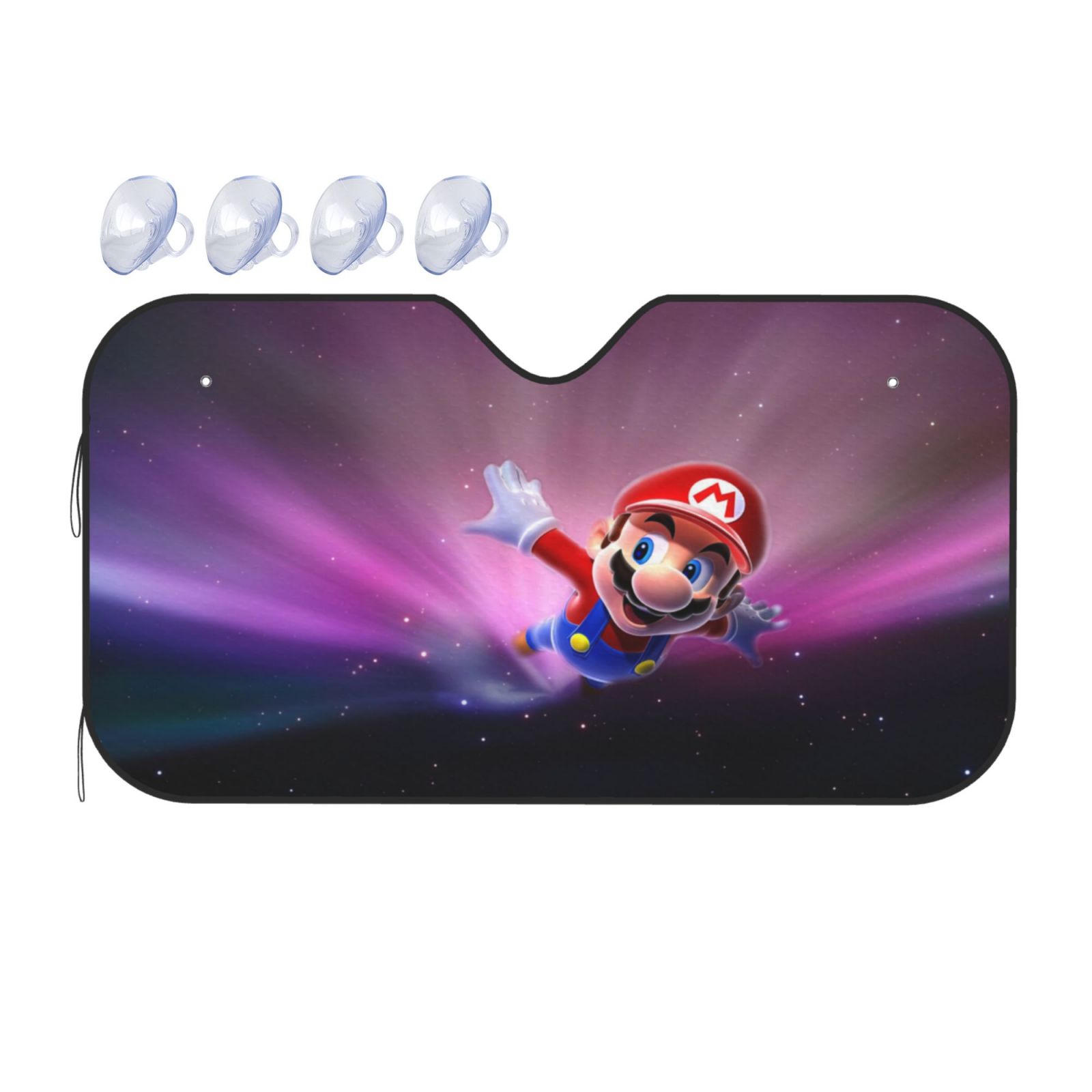 Super Mario Car Sunshade Front Windshield Sun Shades Foldable Car ...